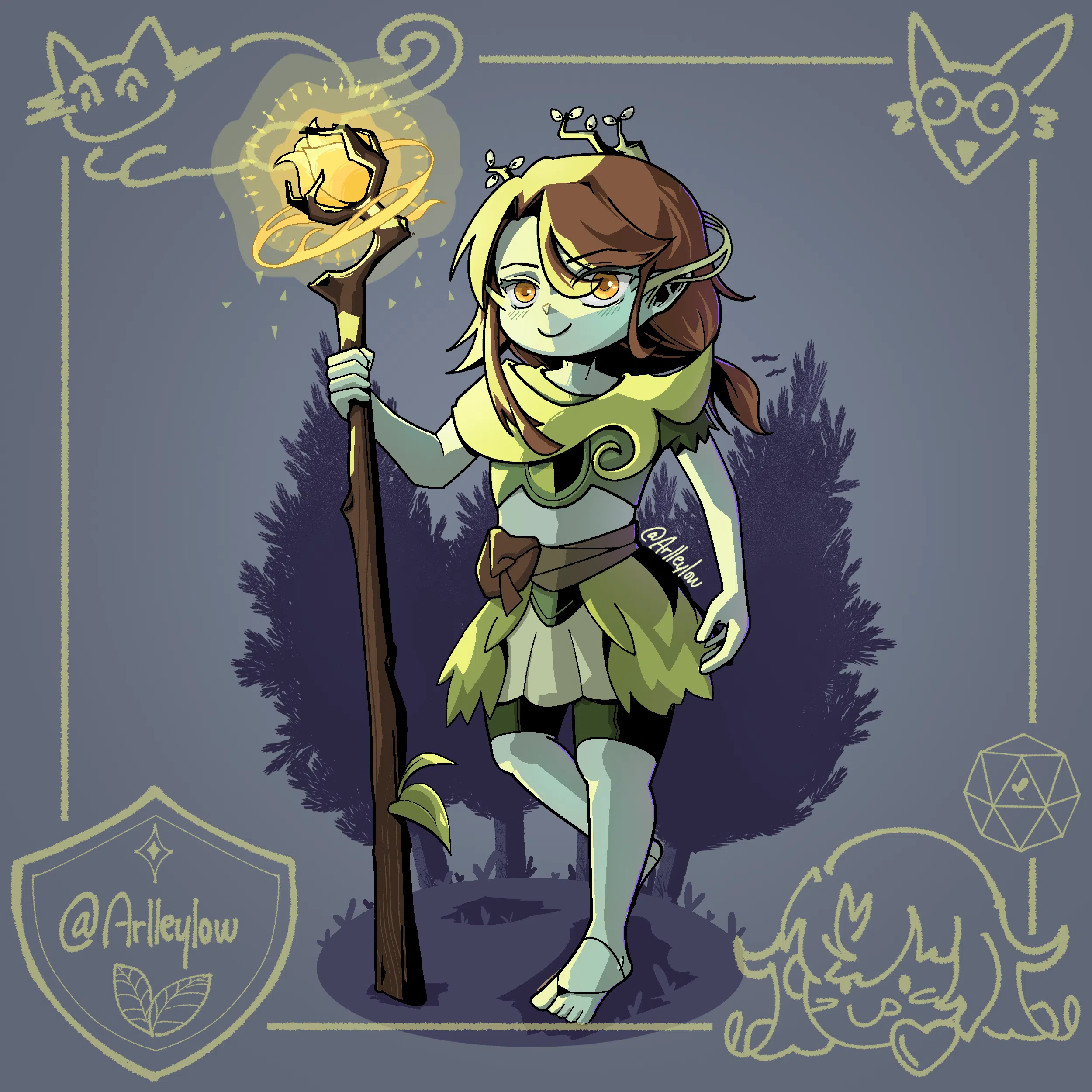 DND Chibi Character Half/Full Body by Arlley Low (@arlleylow) | VGen