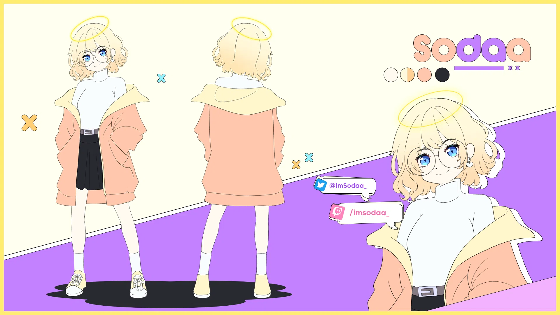 Character Design + Reference Sheet by 👑 Kyandy (@KyandyArt) | VGen