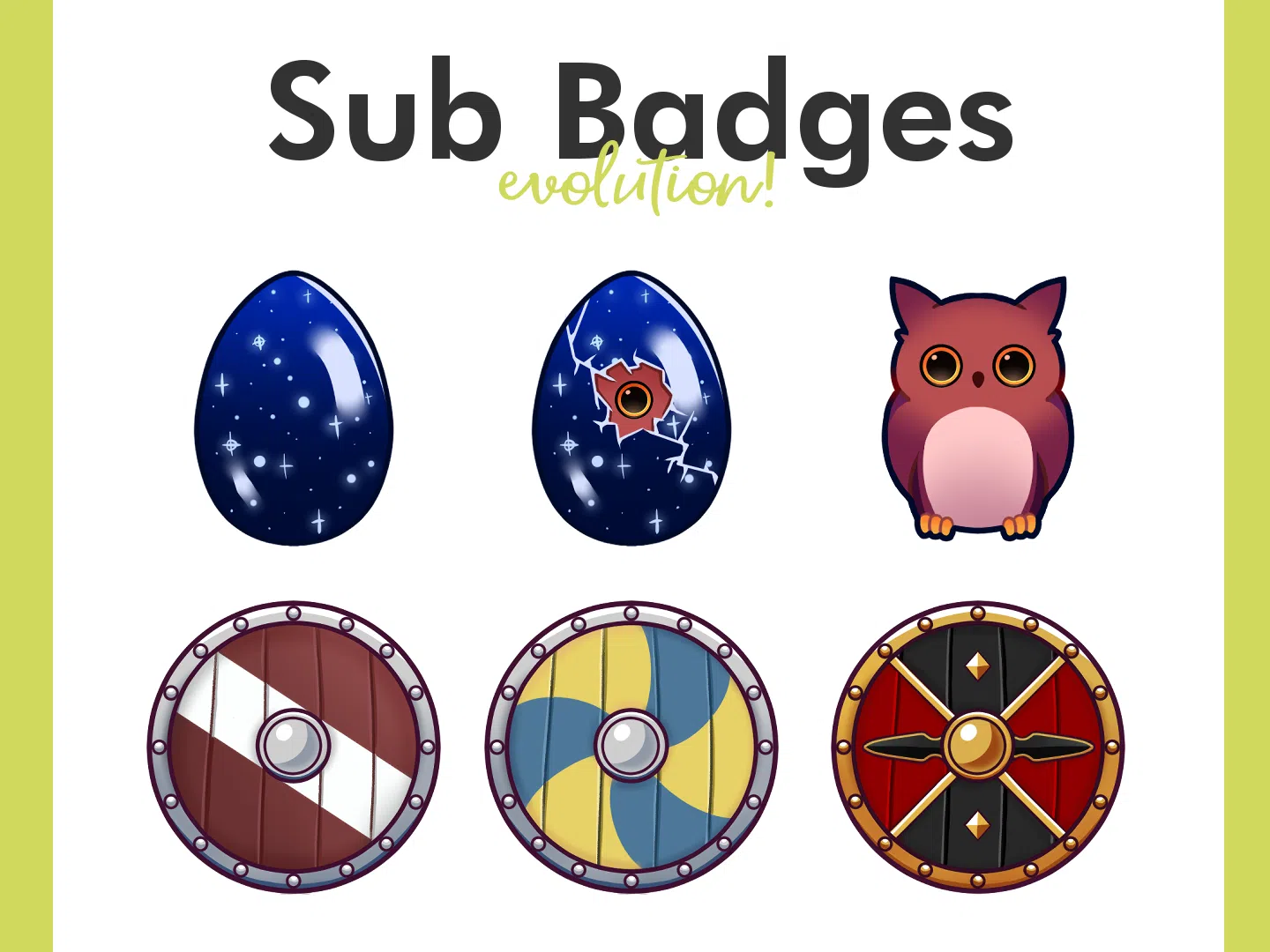 Sub Badges by Fukuran (@fukuran) | VGen