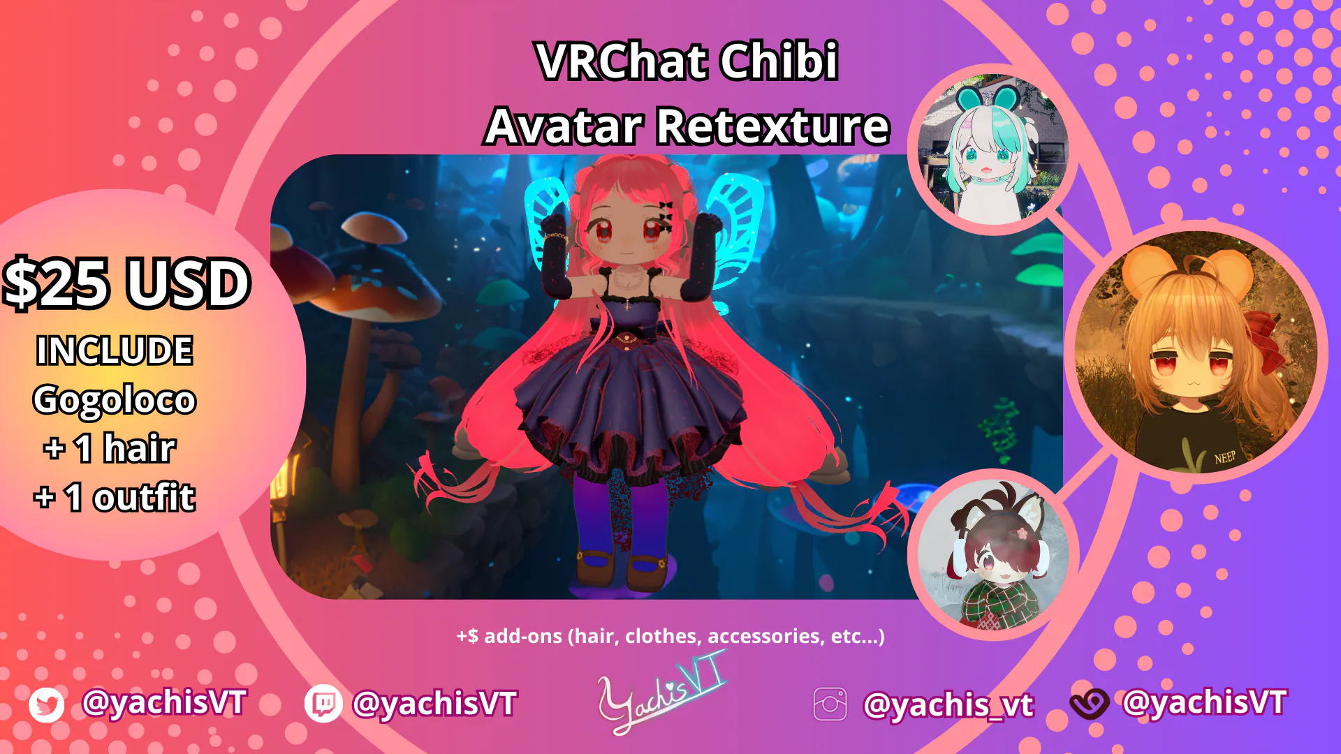 VRChat Chibi Avatar by Yachis (@yachisVT) | VGen
