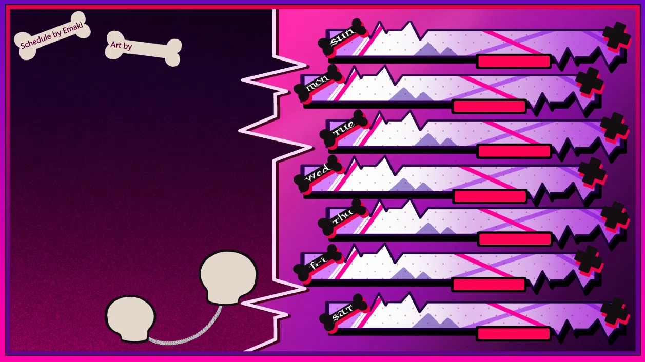 SKEB styled stream schedule by Emaki (@Emaki) | VGen
