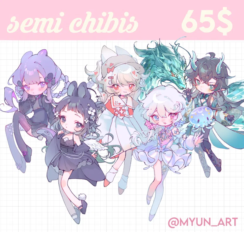 Semi chibis by Myun🌷 (@Myun_art) | VGen