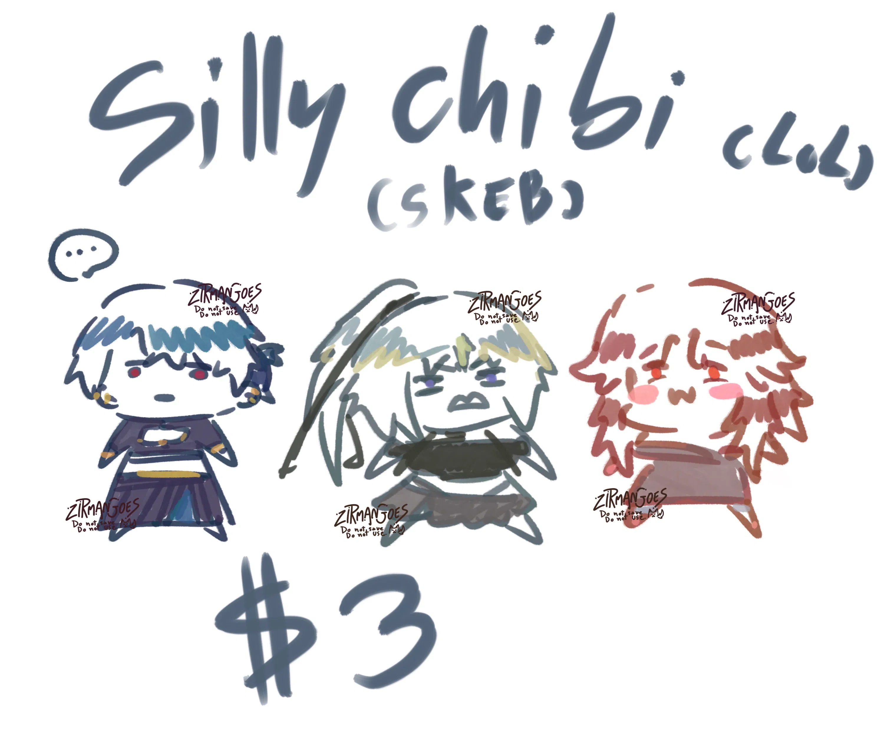 Silly chibi doodles (skeb) by zirmangoes (@zirmangoes) | VGen