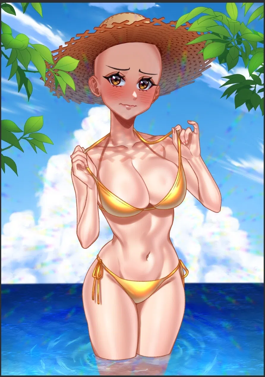 Golden bikini, Summer YCH by Nana (@Nanaderei) | VGen