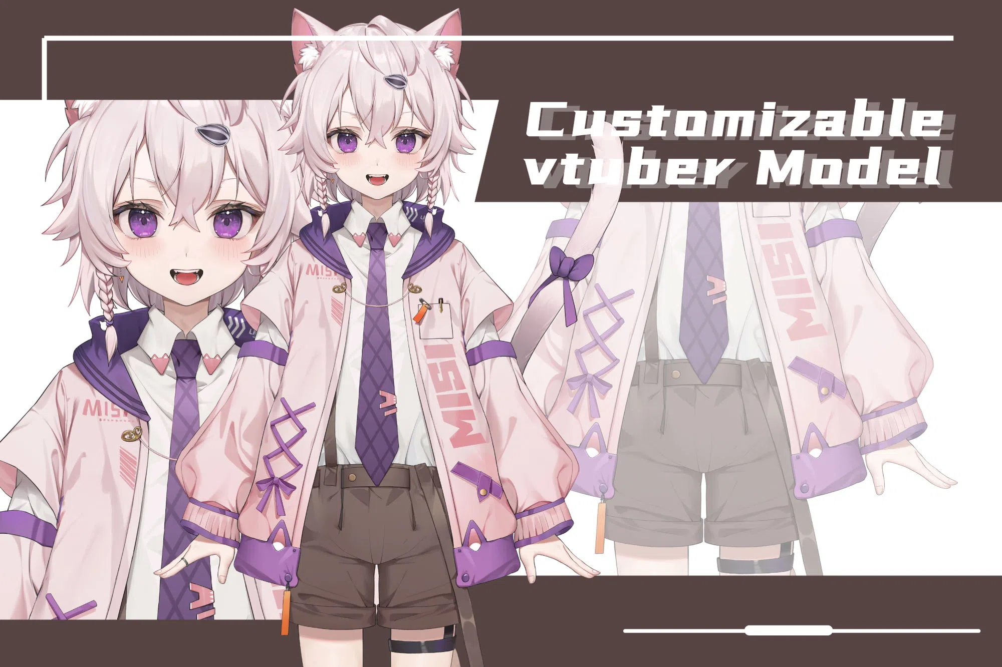Vtuber Model - HalfBody【Elite Package】 by Forestseven (@forestseven) | VGen