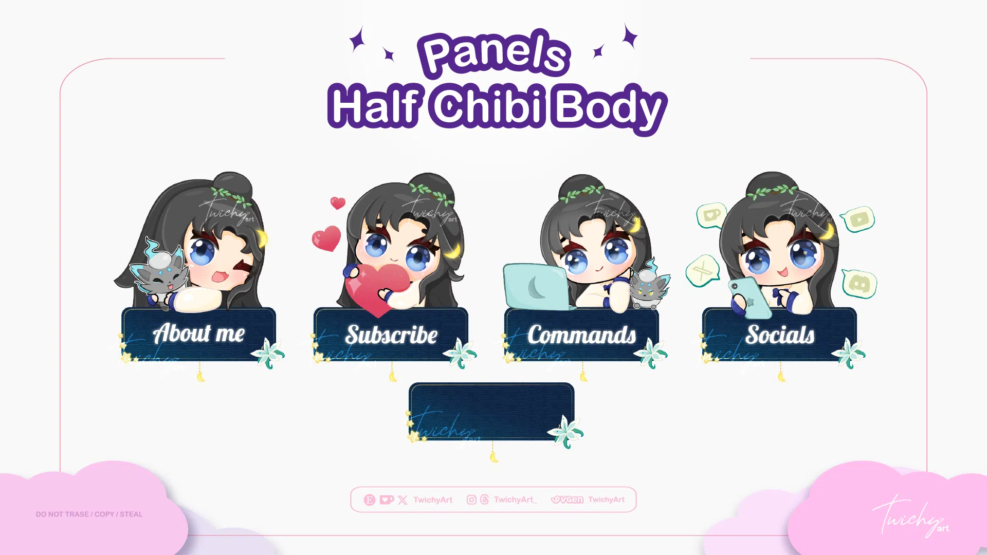 Half Body Chibi Panels by TwichyArt (@twichyart) | VGen