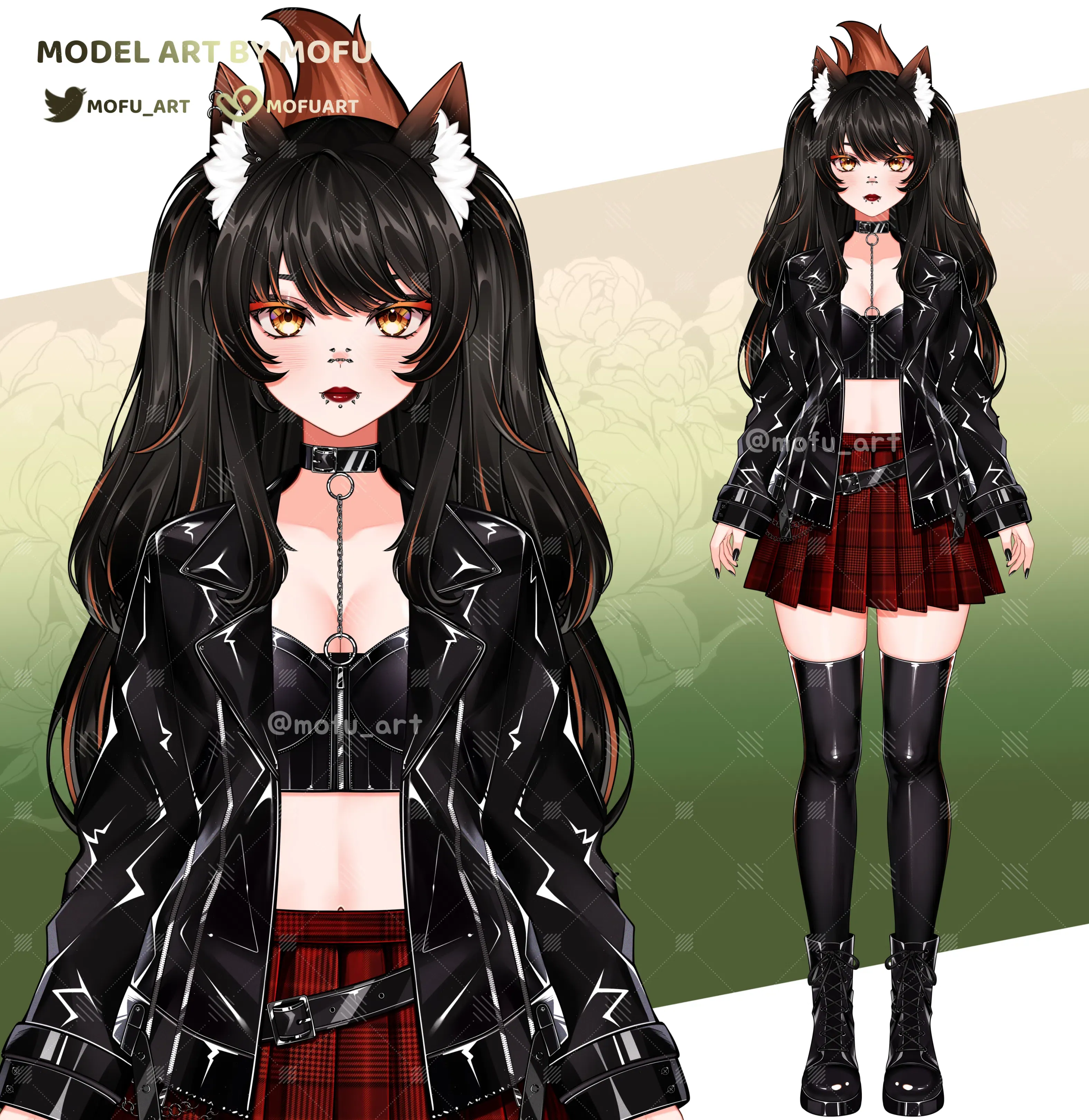 LIVE2D ART (Vtuber model art) by Mofu (@Mofuart) | VGen