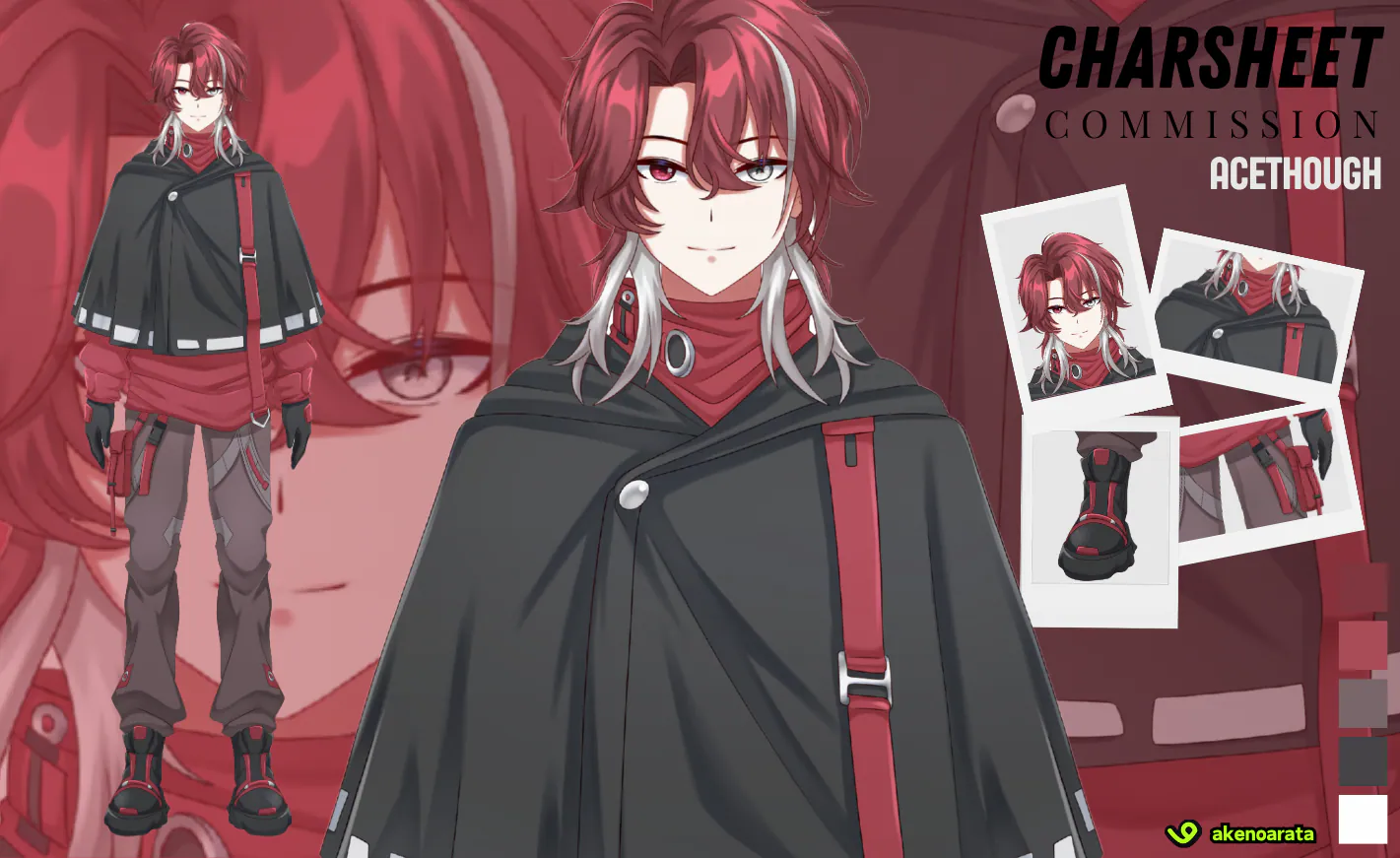 Character Reference Sheet ₊˚ ⊹ ♡ ₊ ˚ . by Akeno Arata || VTuber Artist ...