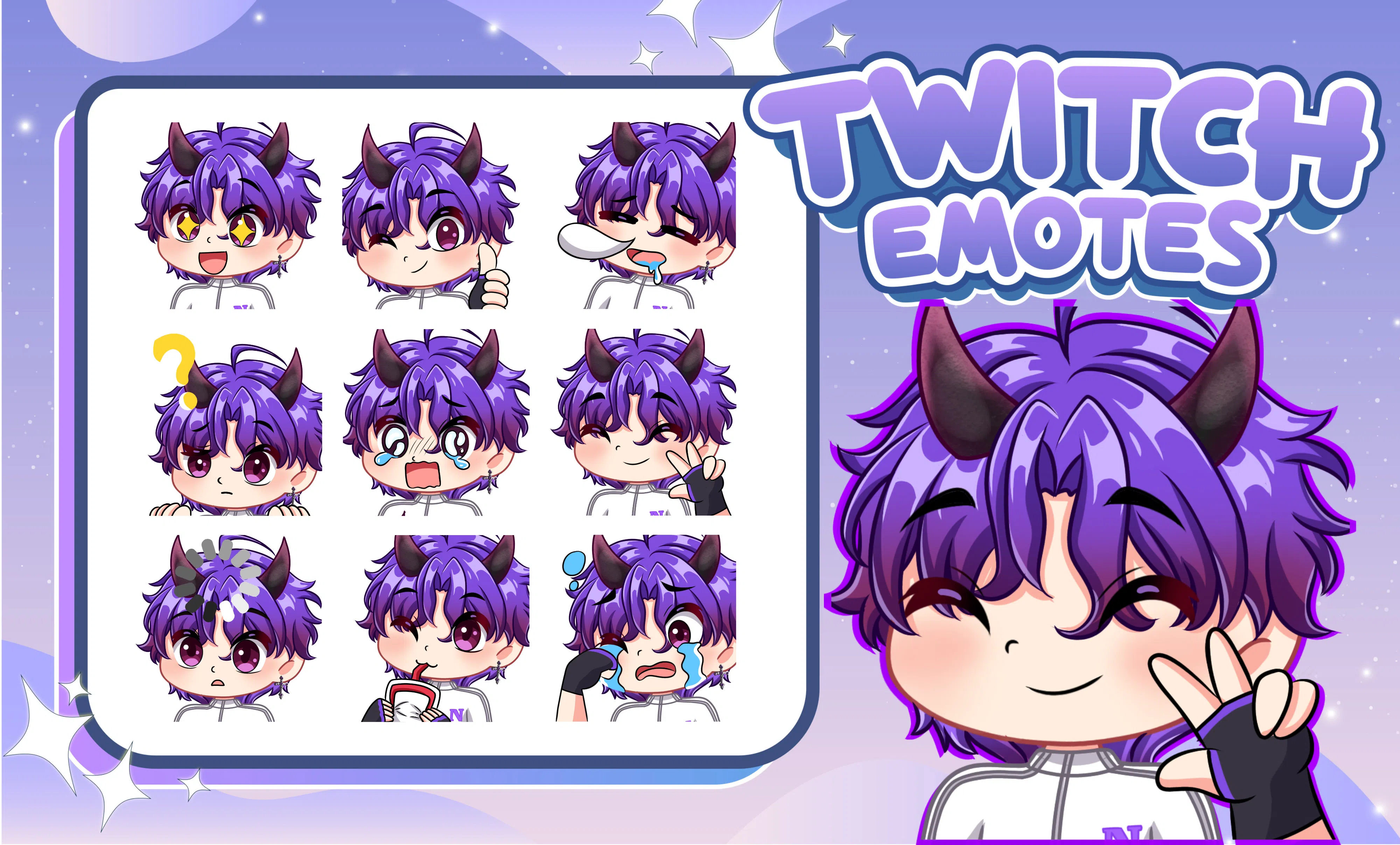 Static Emotes by Nidh Studio (@nidhstudio) | VGen