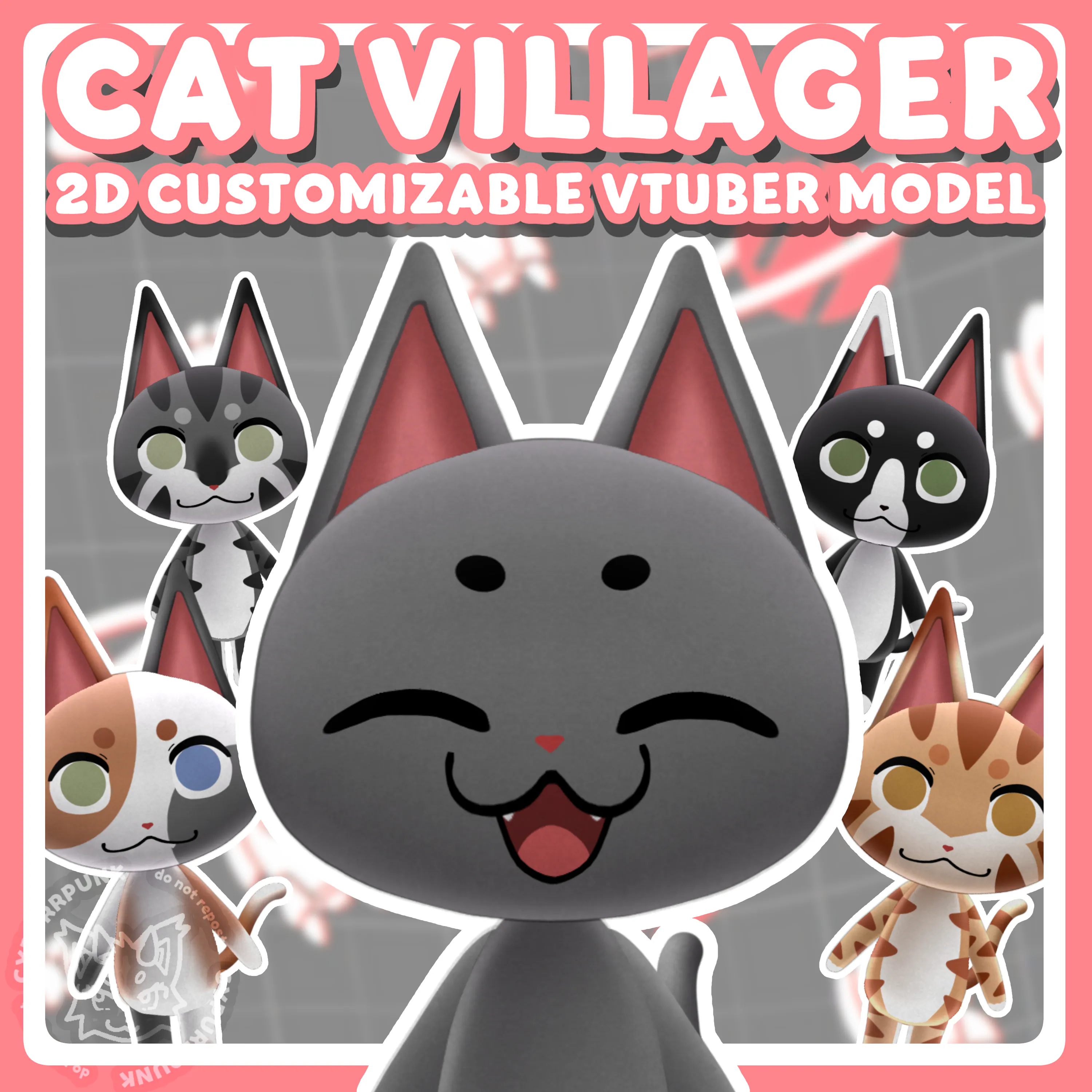LF:【Live2D】Customizable "Cat Villager" 2D Vtuber Model | RipperStore Forums