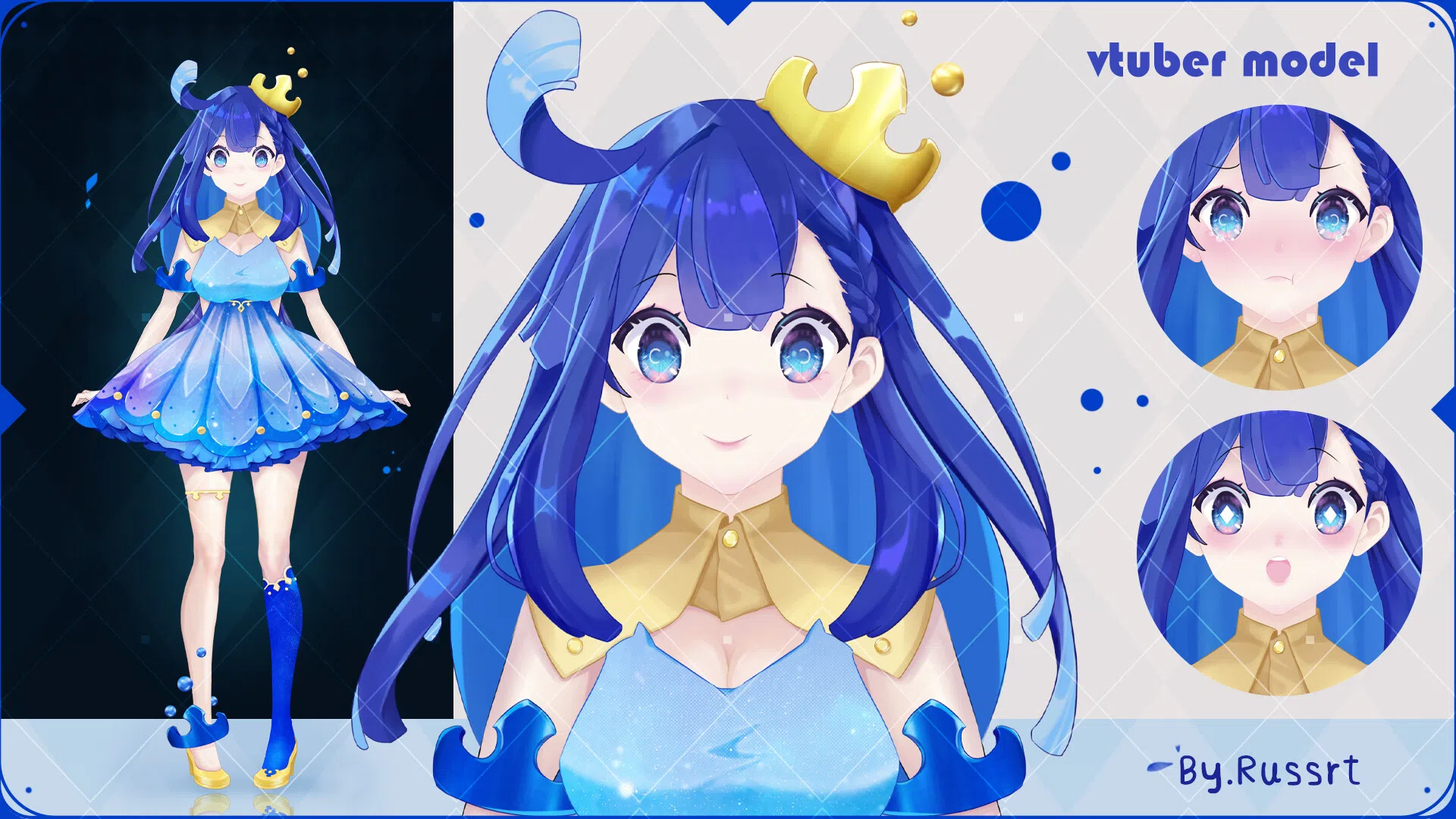 Custom Vtuber Model Art. 🧩 Live2D Art. 🧩 by 💚 Rus's (@Russrt_r) | VGen