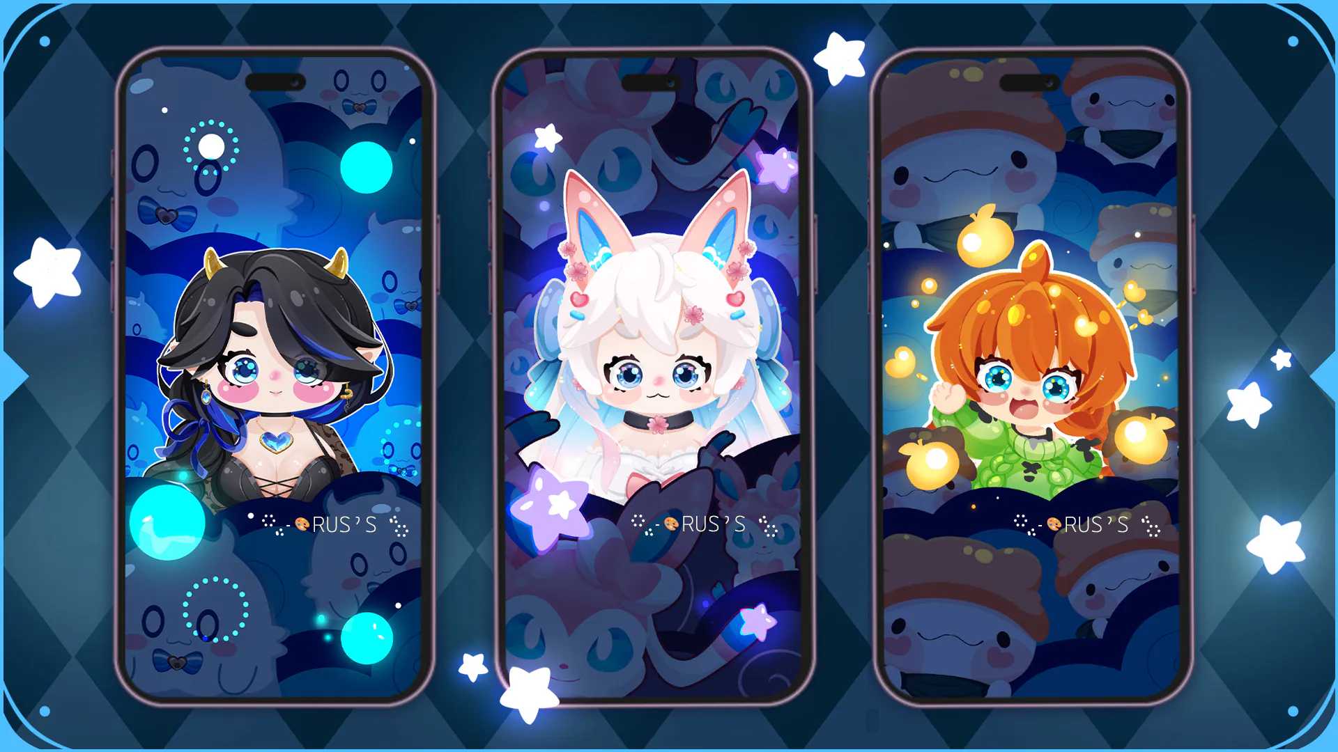 Wallpaper Chibi phone. - Characters and animals. by 💚 Rus's (@Russrt_r ...