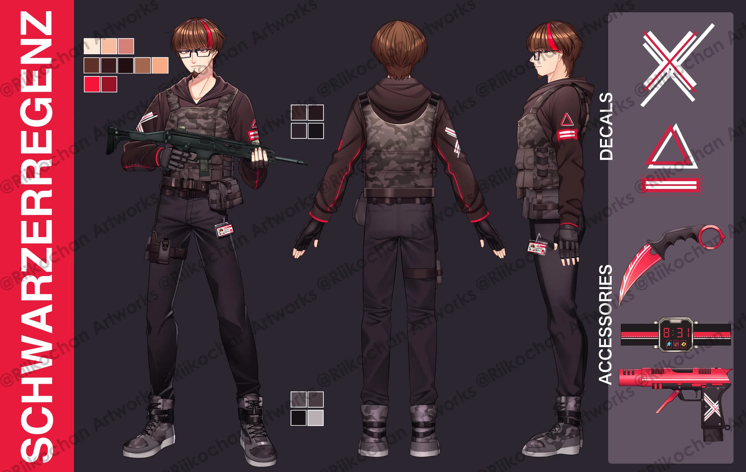 Full Body Vtuber Model by Riikochan (@RiikochanArt) | VGen