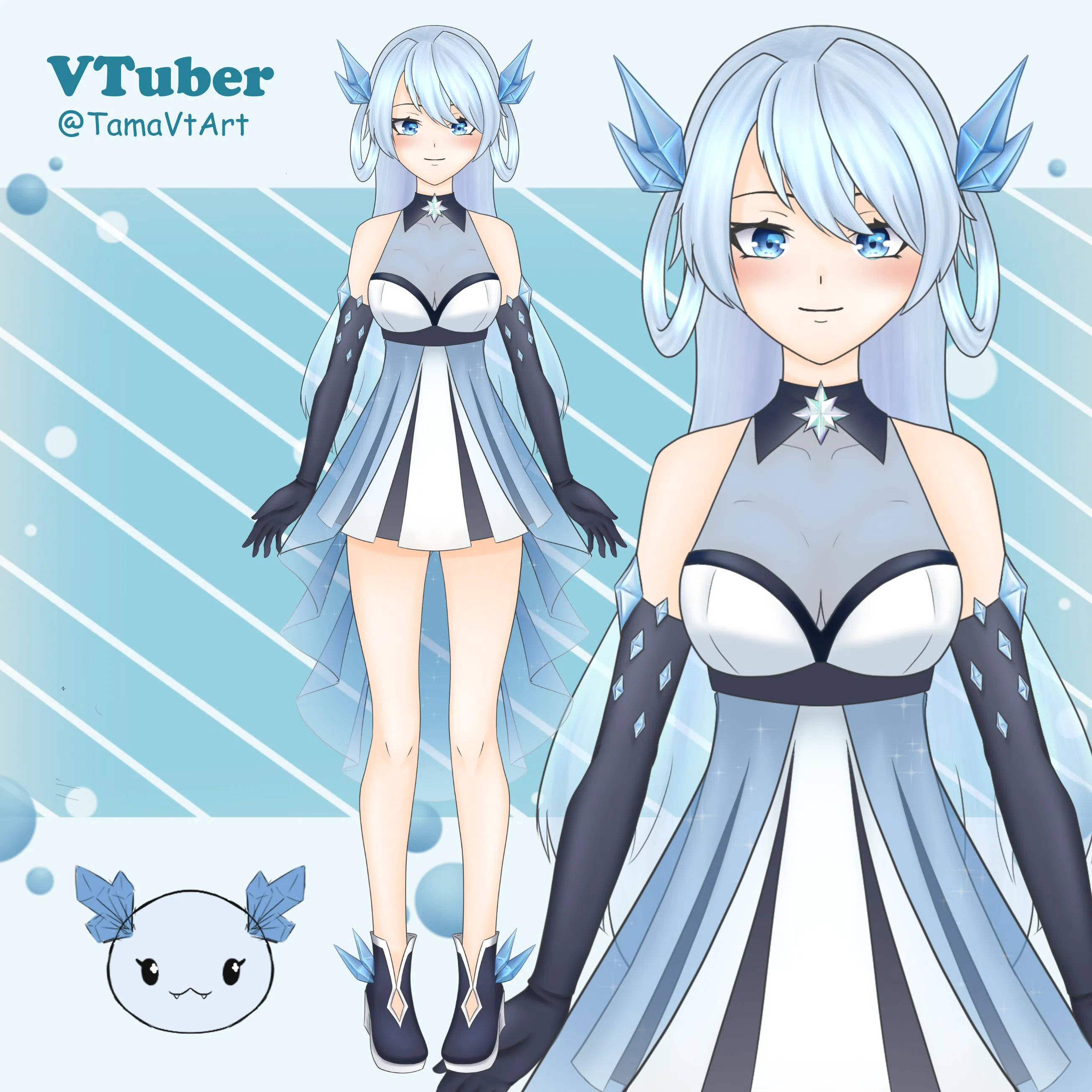 Vtuber Model half & full body by TamaVtArt (@TamaVtArt) | VGen