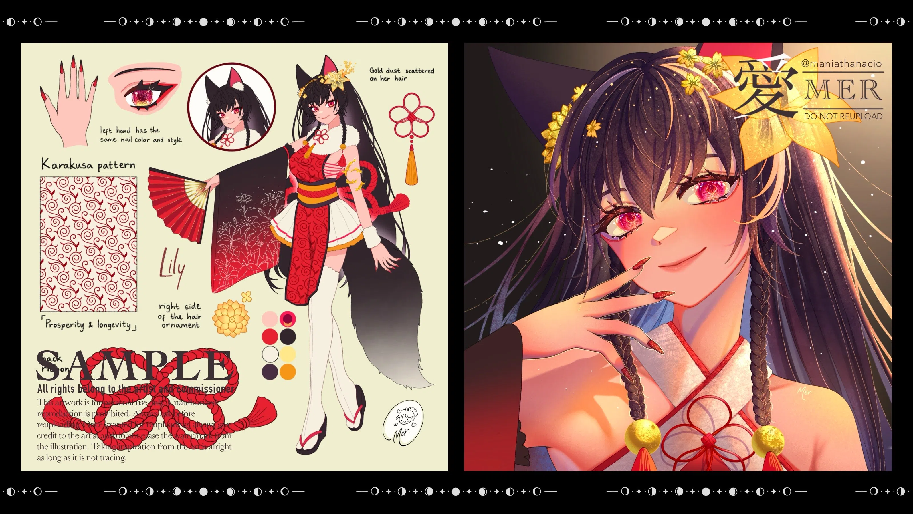 Character Design & Reference Sheet by 愛 「 mer. 」 (@aimeryaa) | VGen