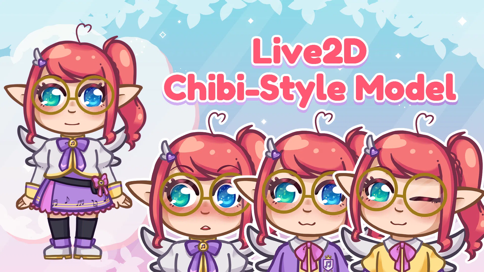Live2D Chibi Model ☆ Art & Rig by ViMiMi💜🎵 (@vimimi) | VGen