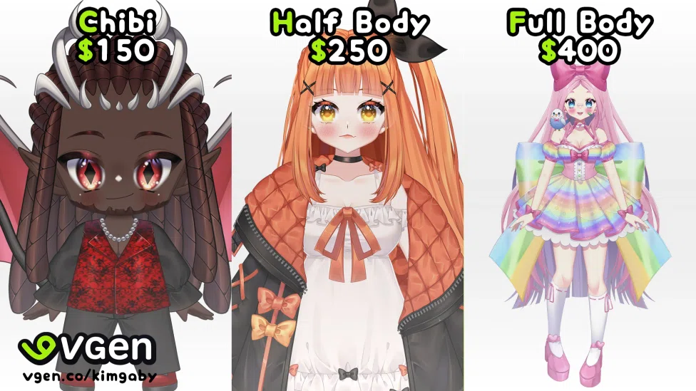 VTuber Live2D Ready to Rig Model by kimgaby (@kimgaby) | VGen