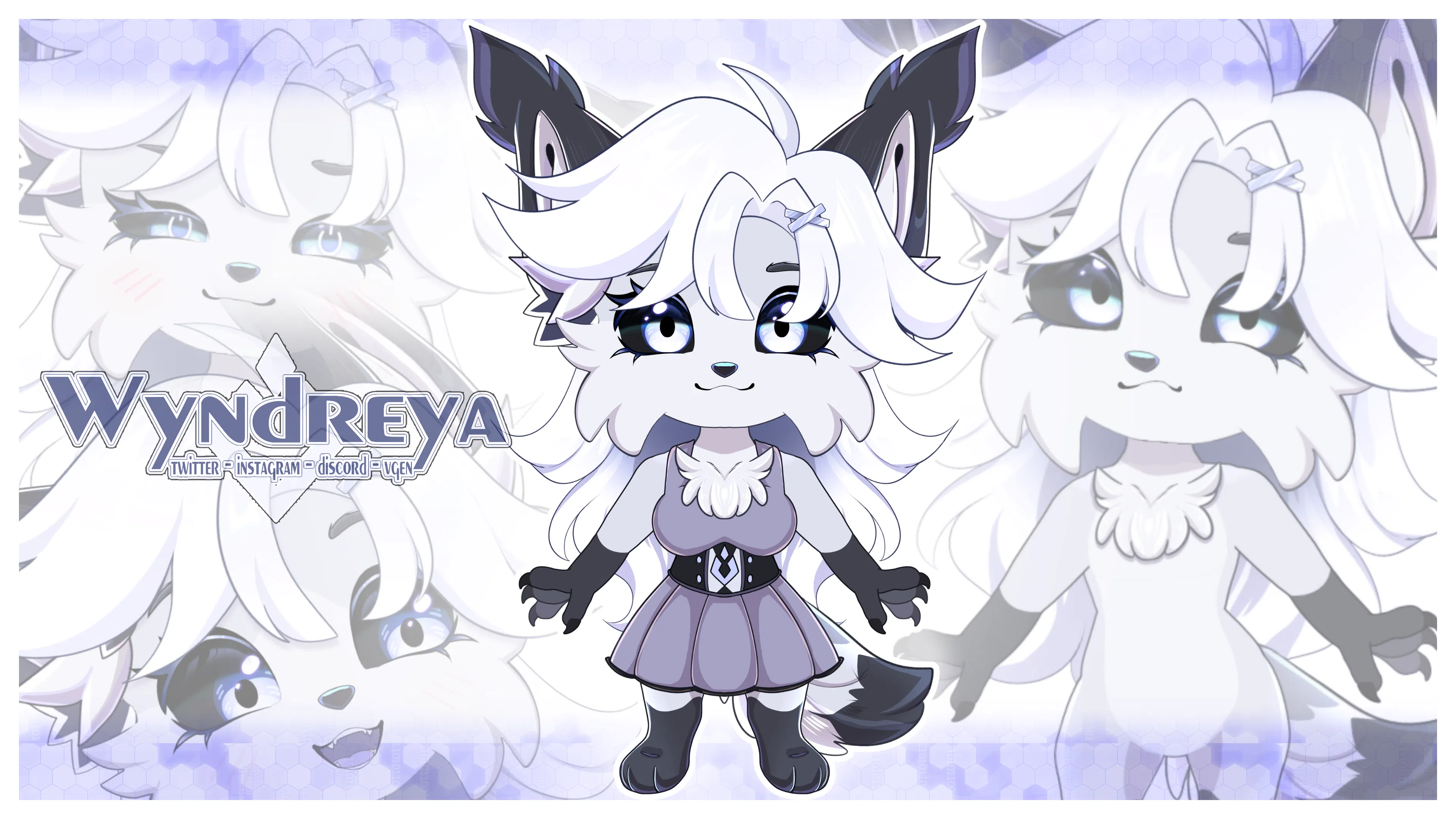 Furry Chibi Model Art by Wyndreya (@Wyndreya) | VGen