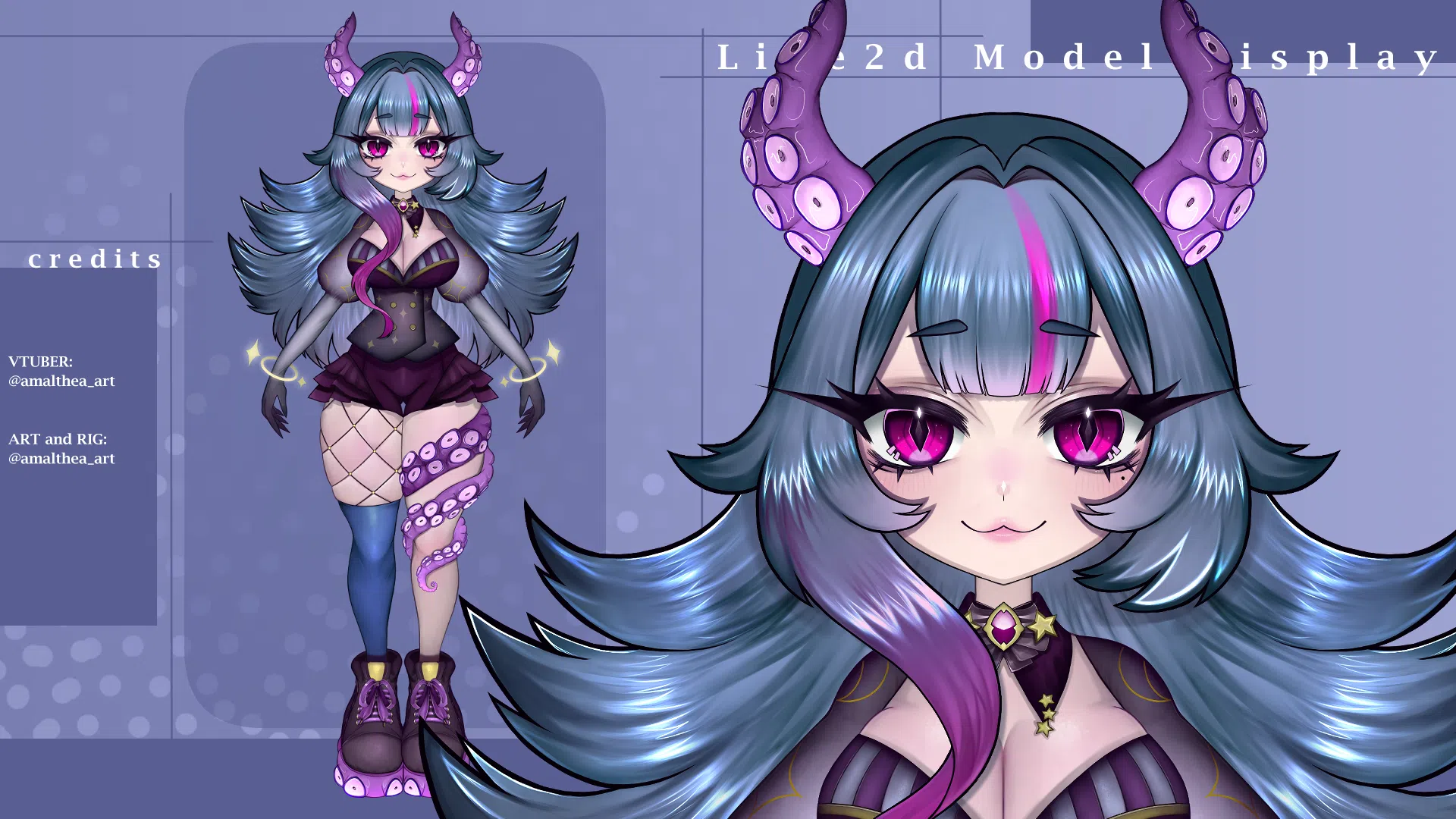 2d Vtuber model (Art only - Rig only - Art+Rig combo) by Amalthea ...