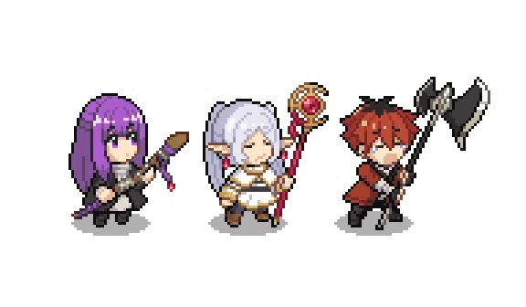 Chibi Pixel Art Character Sprite by nokia_yan (@nokia_yan) | VGen