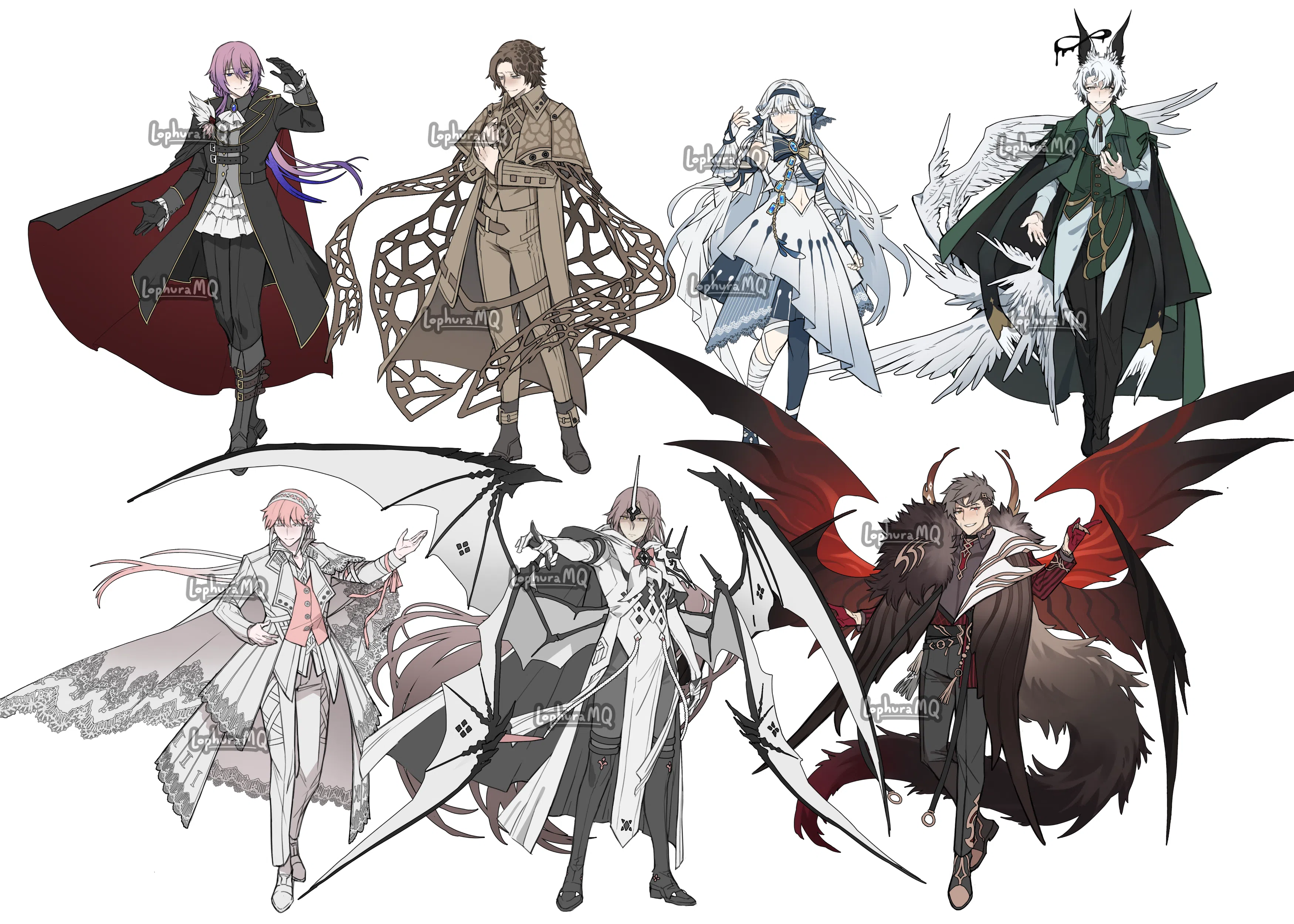 Full Body color sketch by LophuraMQ (@lophuraMQ) | VGen