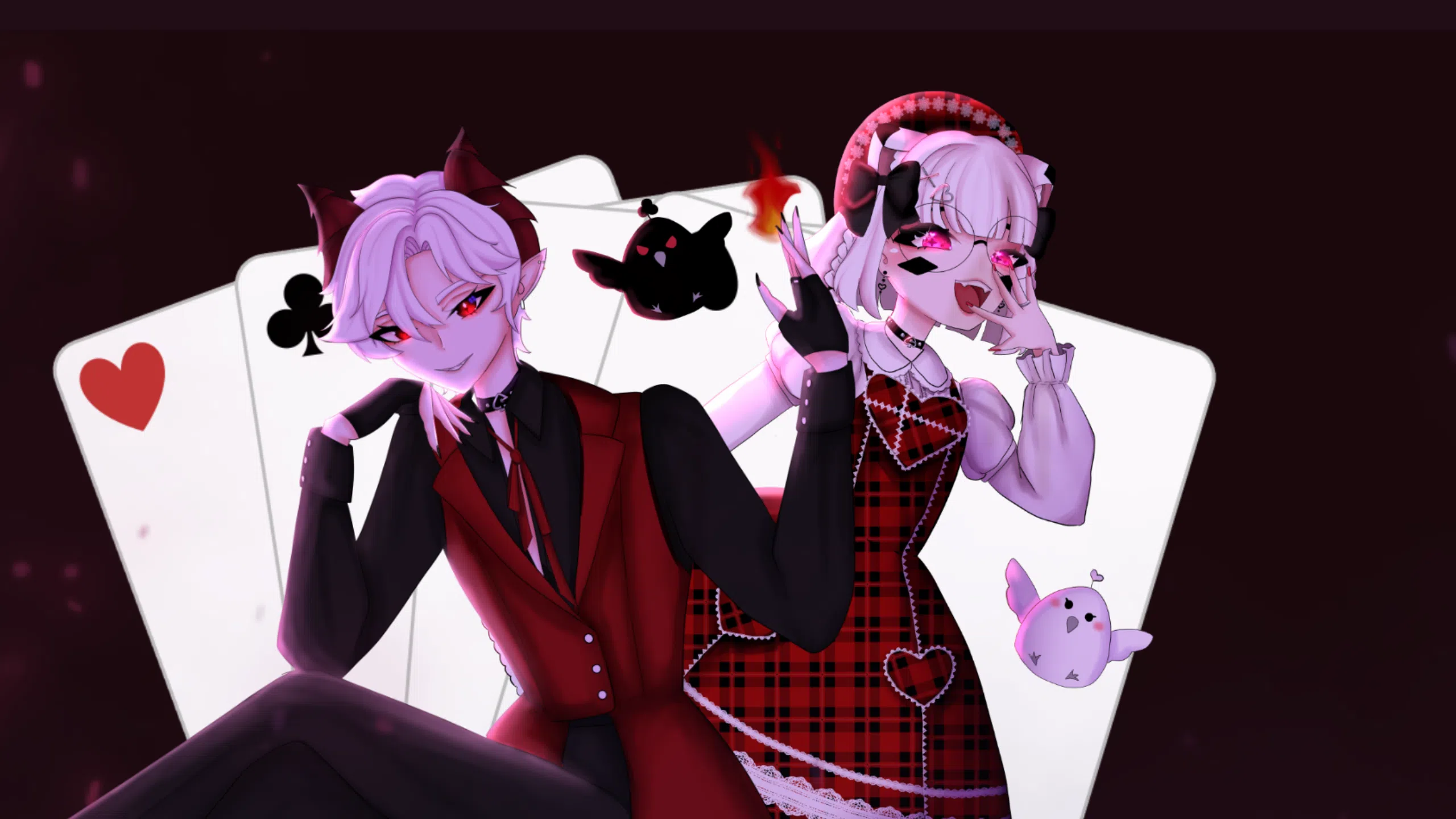 Thigh emote animated (Card swap) by Bya-tan (@byakk0tan) | VGen