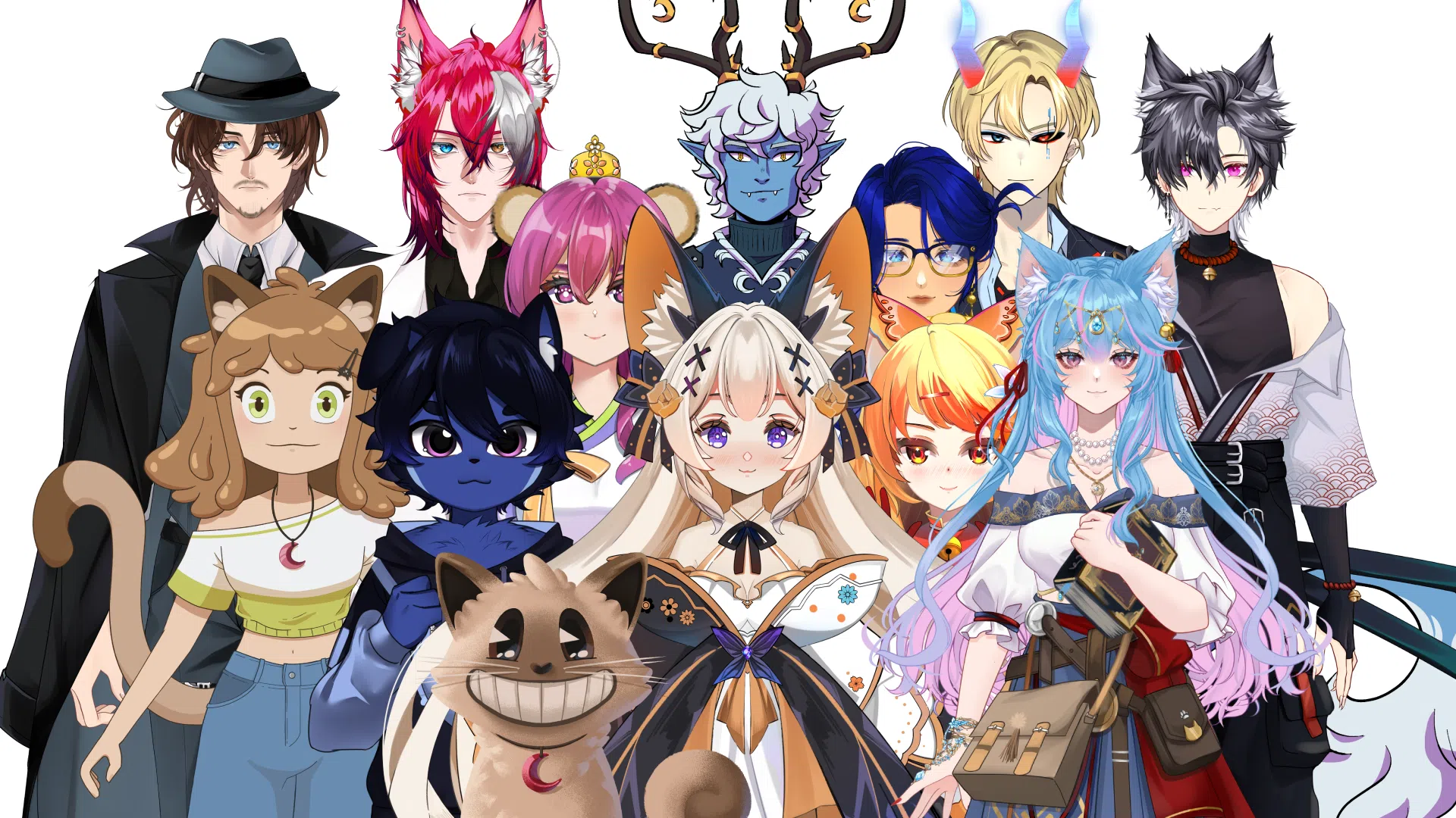 Live2D Bundle ST ( Art + Rig + Overlays + Logo + Twitch Emote + Twitch ...