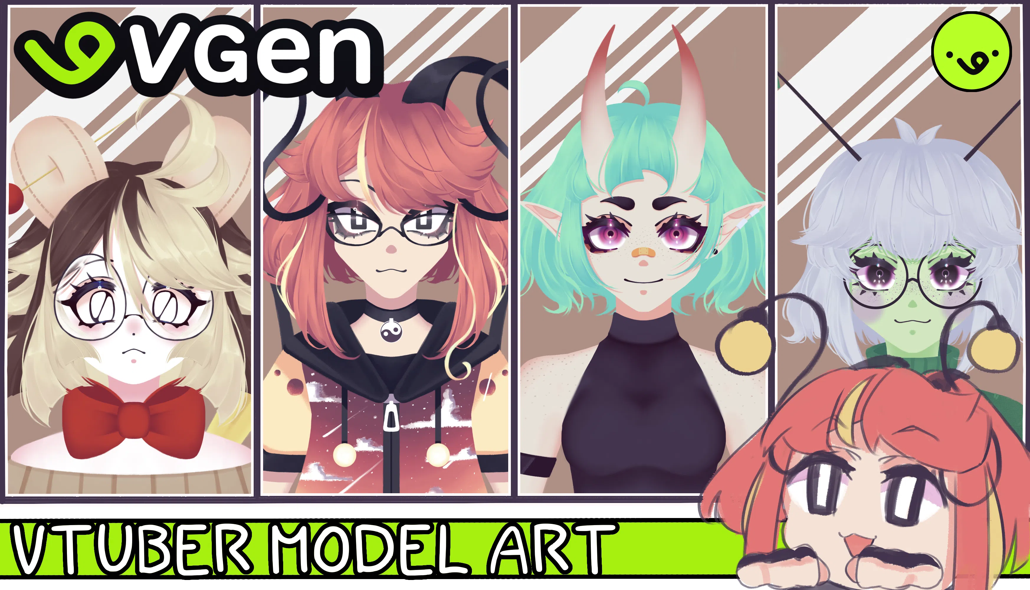 Vtuber Model Fullbody by Reykuna (@Reykuna) | VGen