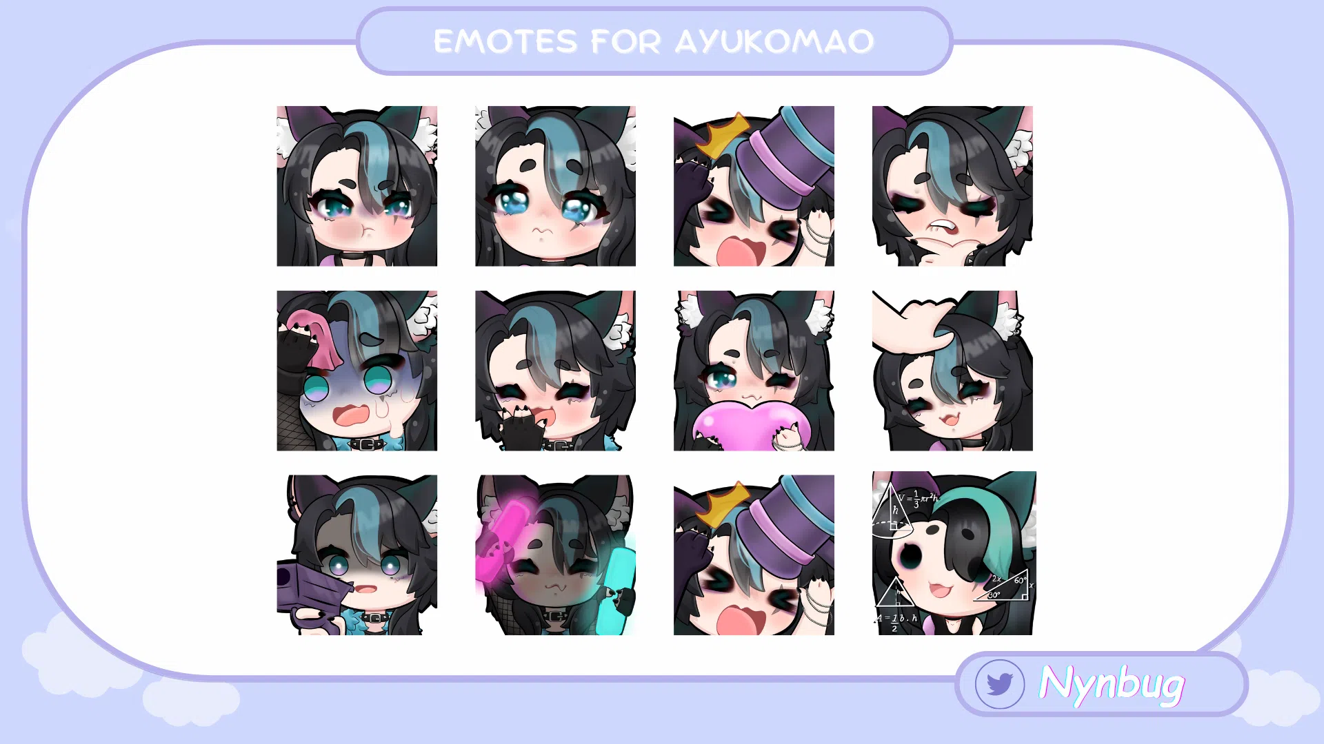 CUSTOM Animated & Static Emotes by Nynbug Commissions Open! (@Nynbug ...