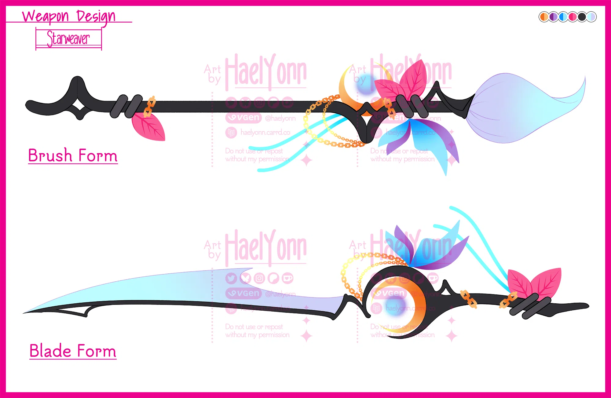 Weapon & Item Design by 🌸 ⲎⲀⲈⳐⲨⲞⲚⲚ (@Haelyonn) | VGen