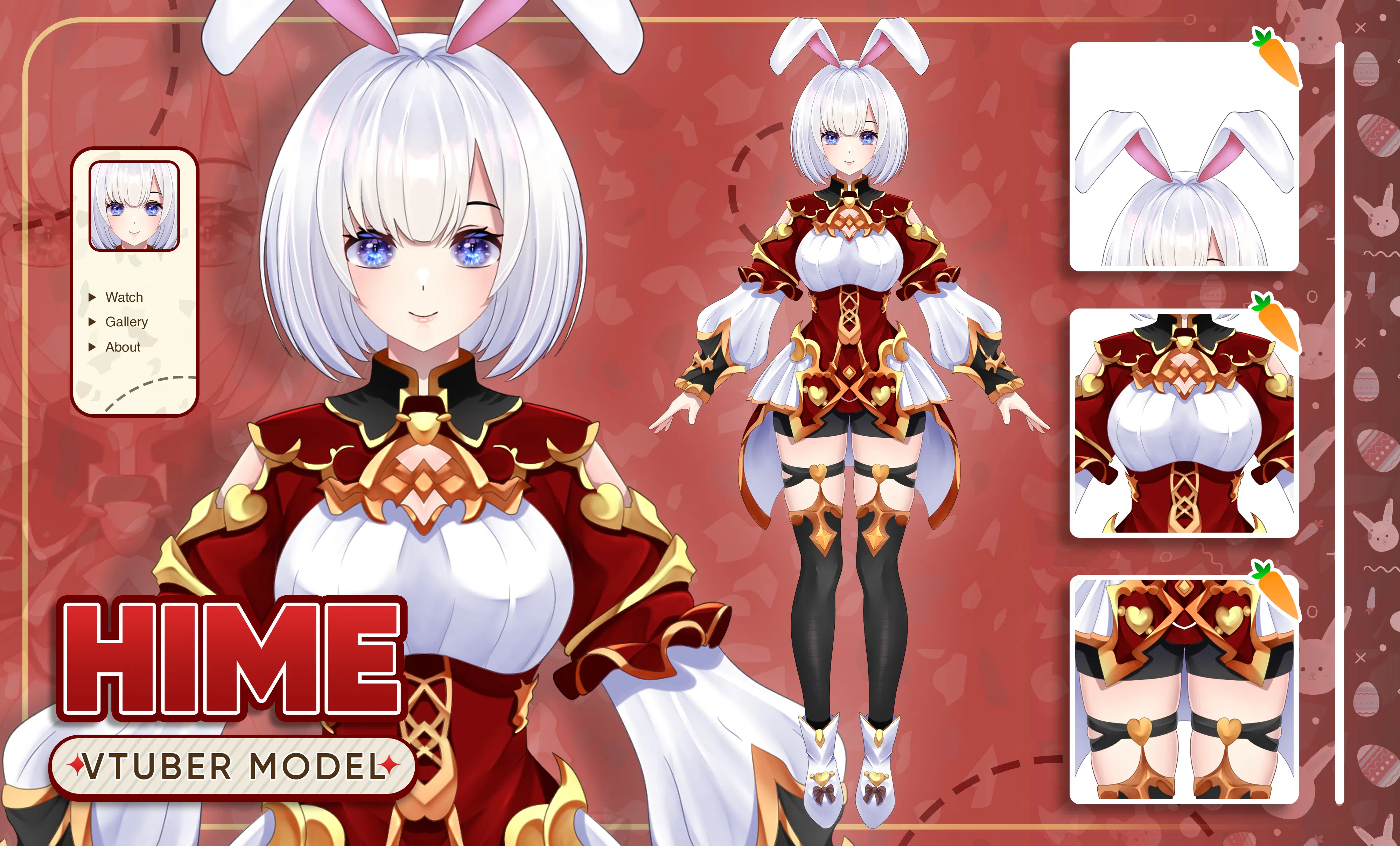 Live2d Vtuber Model Bust Up by Raven (@ravensbate) | VGen