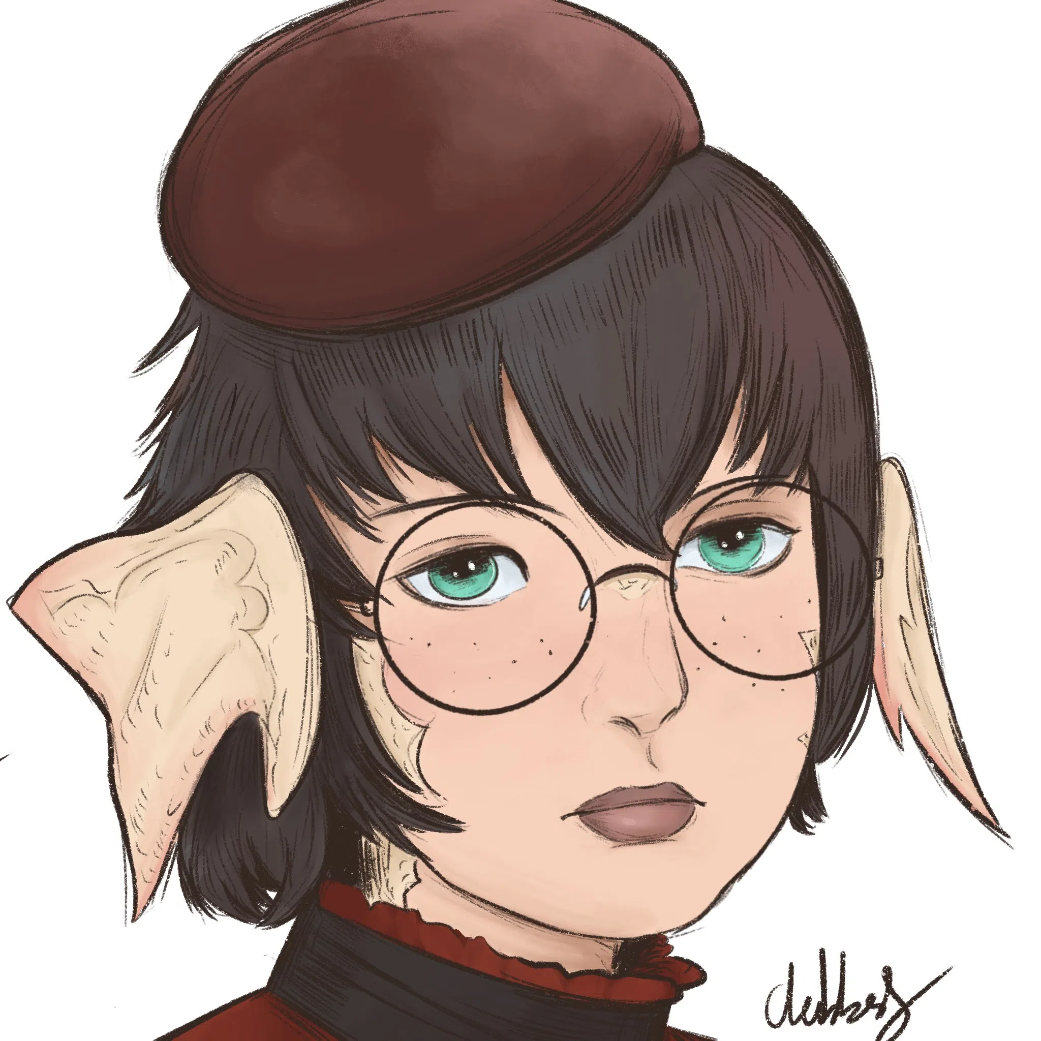 FF14 Sketched Headshots ★ Skeb by ChebbsLY (@ChebbsLY) | VGen