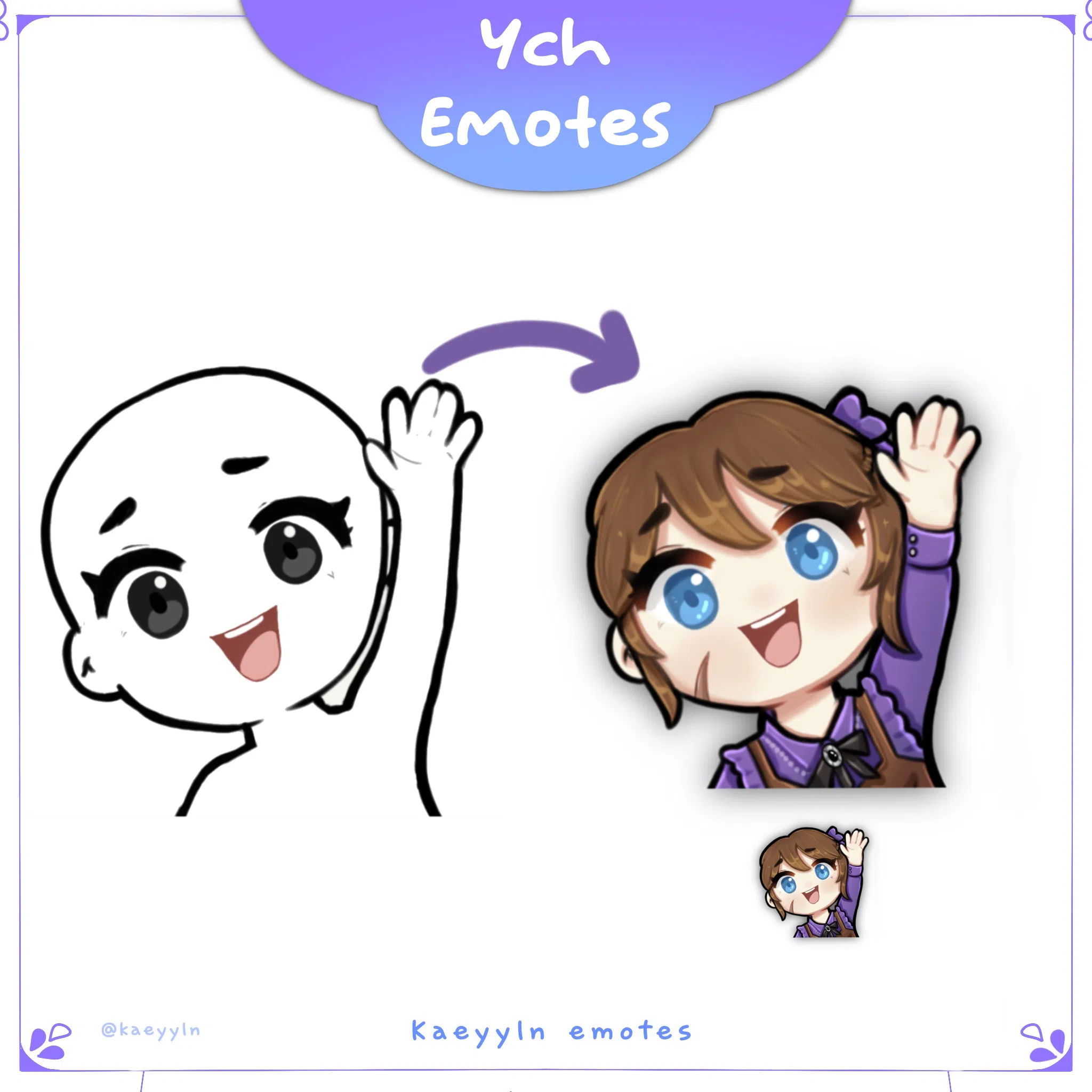 YCH WAVE EMOTE by kaeyyln (@kaeyyln) | VGen