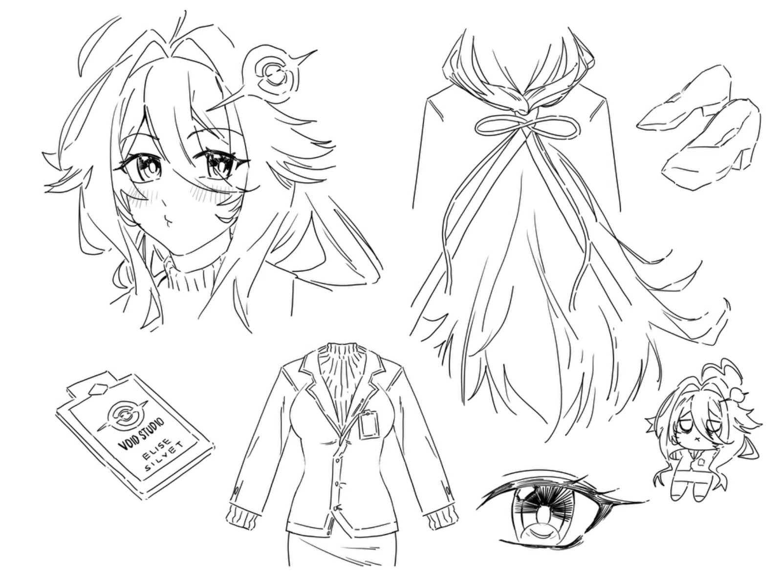 [PRO] Character Design + Reference Sheet by SirinSilvet (@SirinSilvet ...