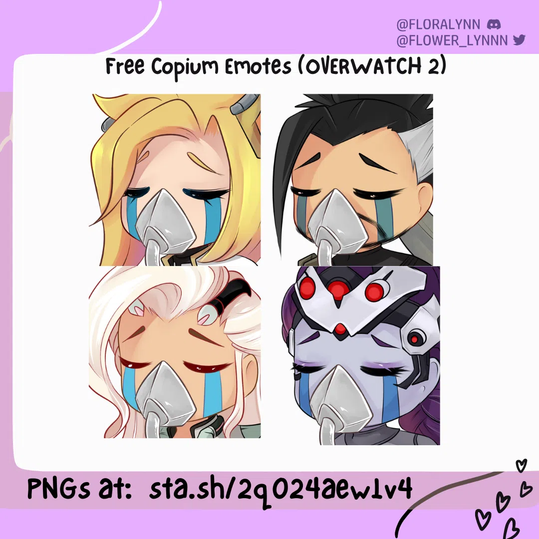 Copium Emote YCH || Vtuber, OC, Streaming Asset by floralynn ...