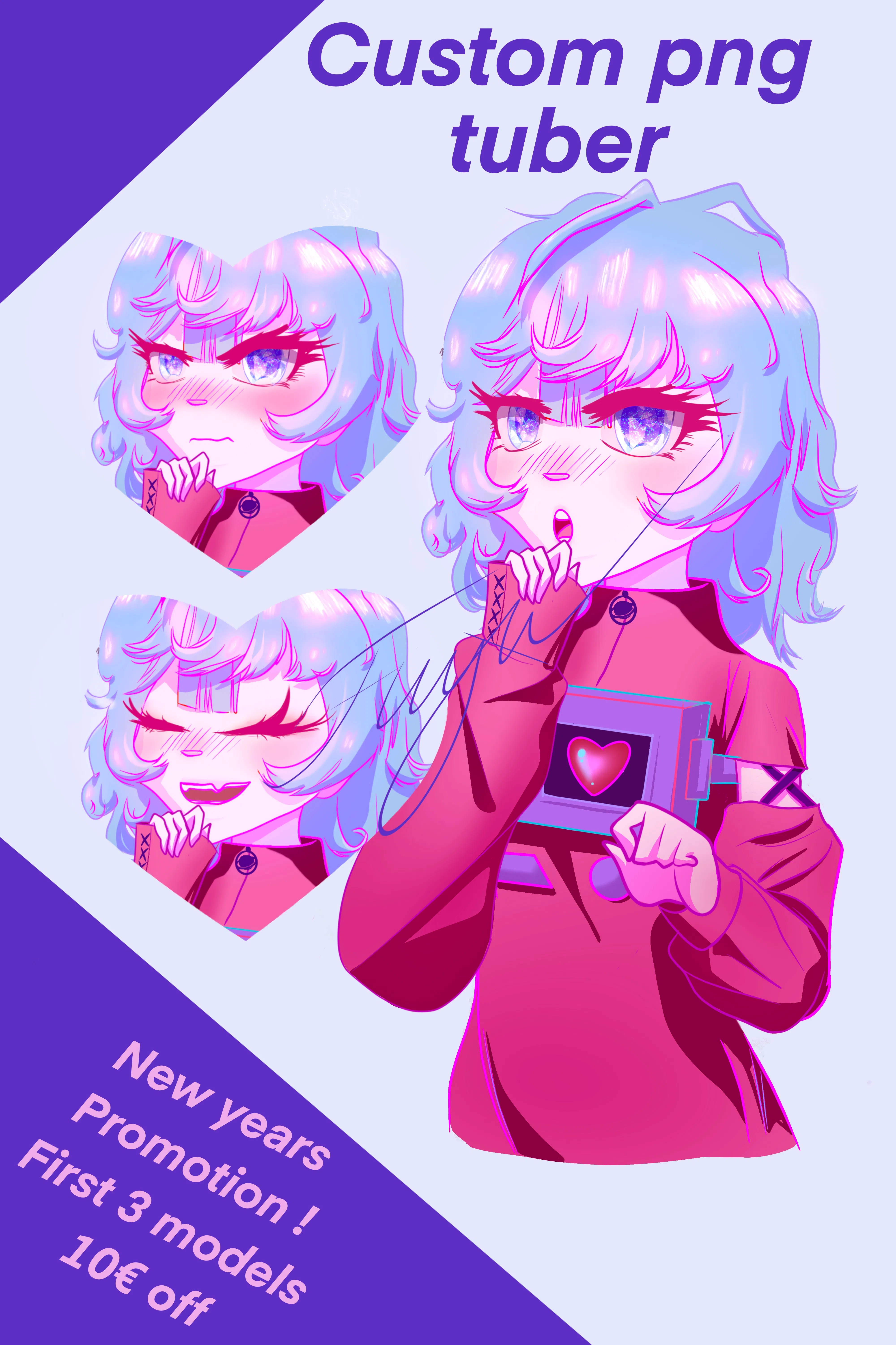 SALE Custom VTuber Model / PNG Tuber by Fuyuse (@Fuyuse) | VGen