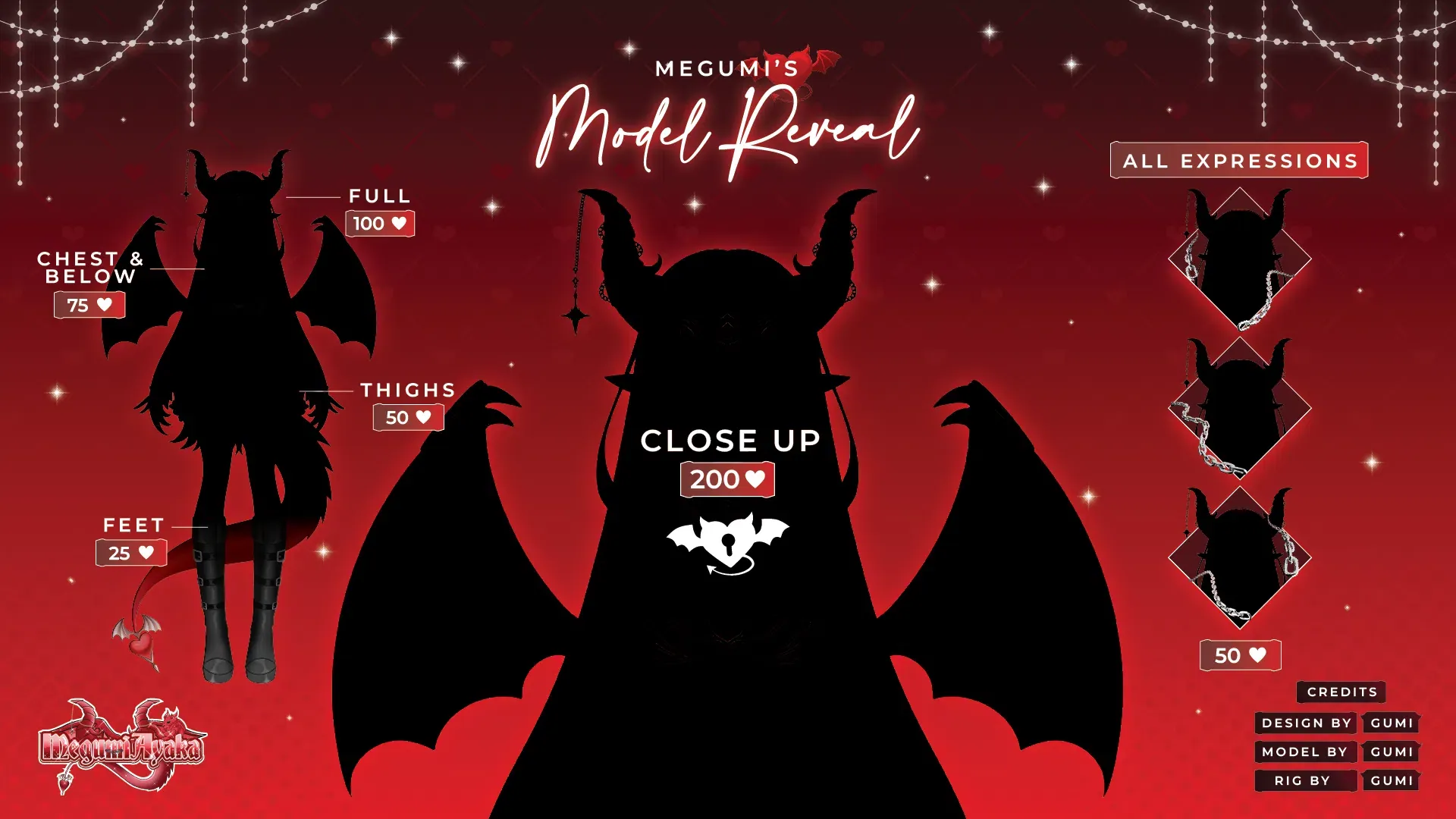 Model Reveal Graphic by Gumi | COMMS OPEN!!👿 (@megumiayaka) | VGen