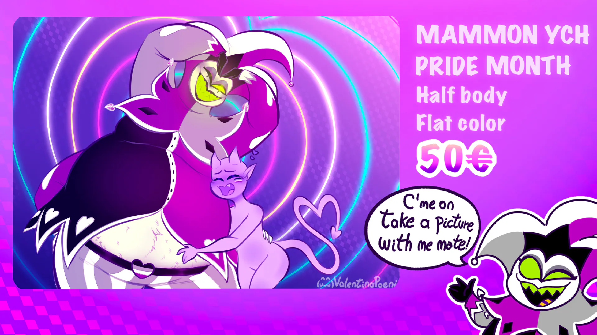 Helluva Boss YCH Mastermind Mammon by valentinapoeni (@valentinapoeni ...