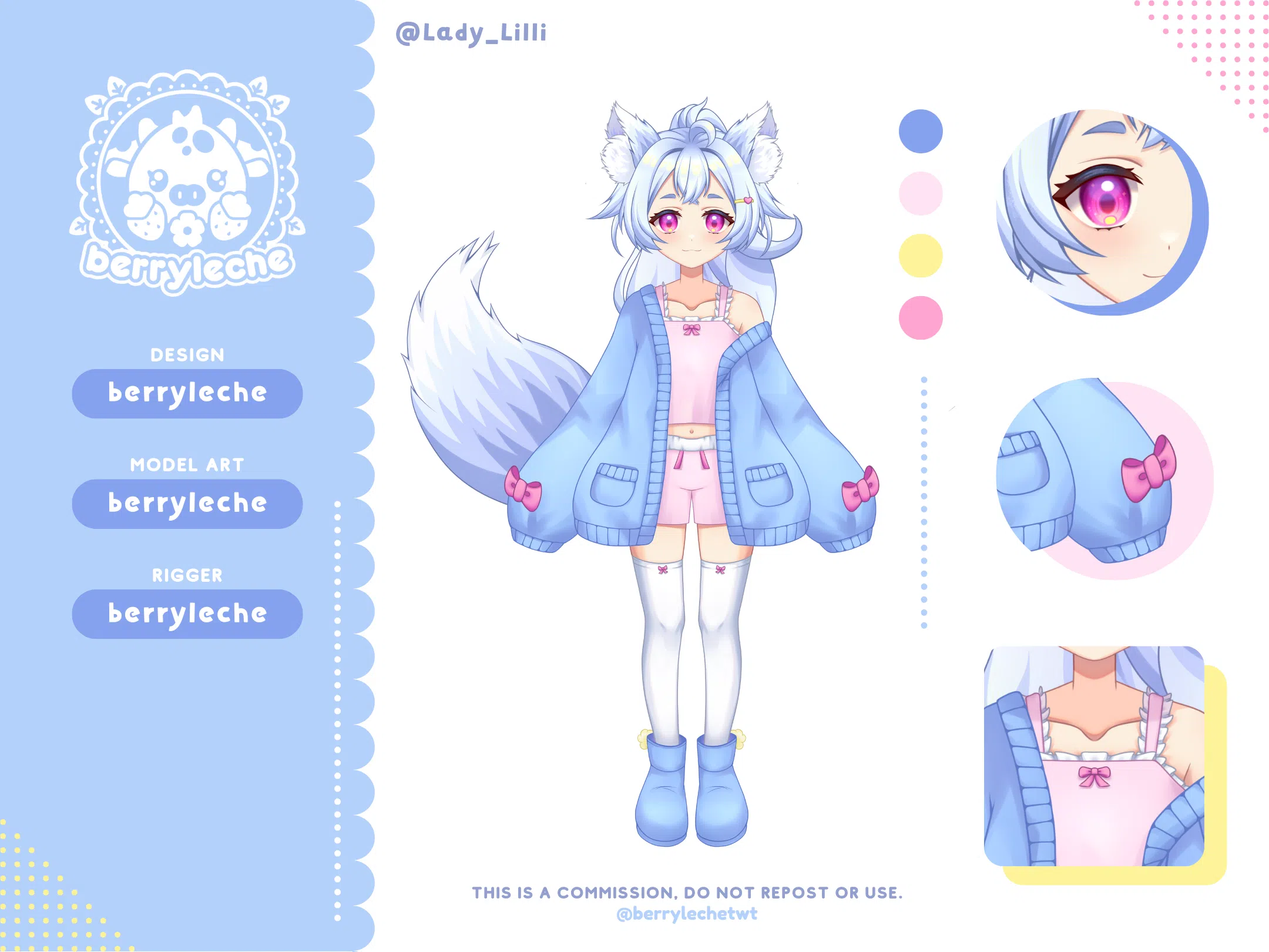 Vtuber Model (Art Only) by berryleche (@berryleche) | VGen