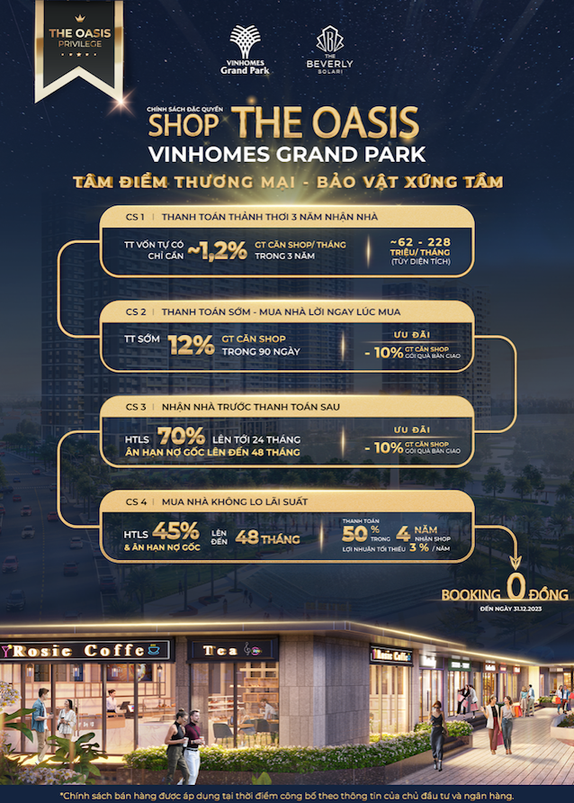 Shop The Oasis - The Beverly Solari: Tâm điểm thương mại - Bảo vật xứng tầm