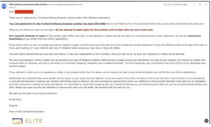 This IT company’s AGGRESSIVE job rejection email goes VIRAL- Republic World