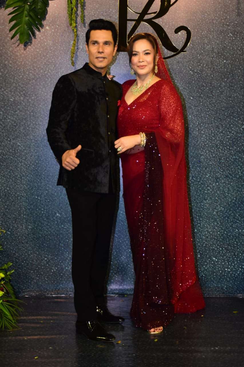 Randeep Hooda-Lin Laishram throw grand reception party in Mumbai ...