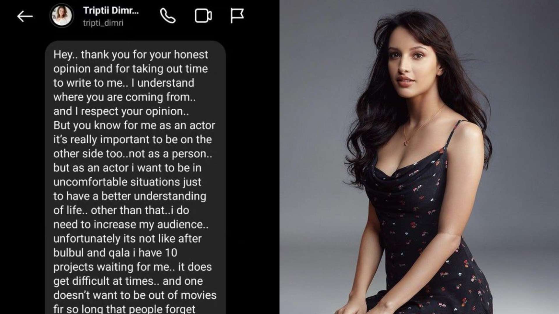 Triptii Dimri reveals why she took up 'controversial' Animal role: It’s ...