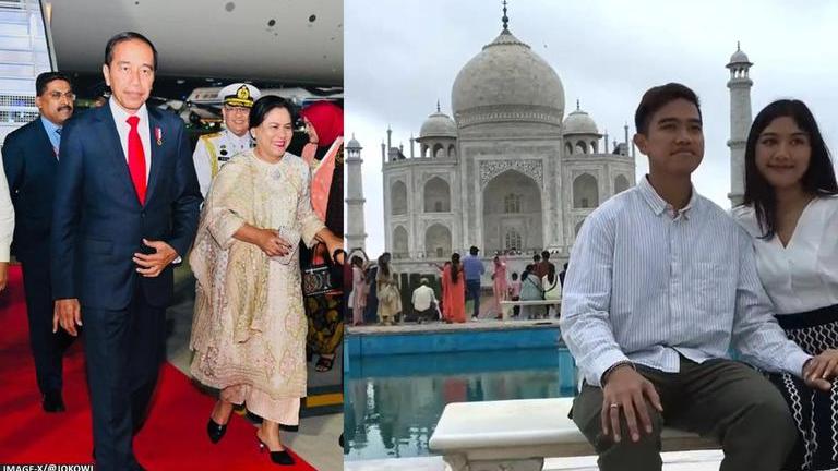 Joko Widodo's family spends a day at Taj Mahal as Indonesia President ...