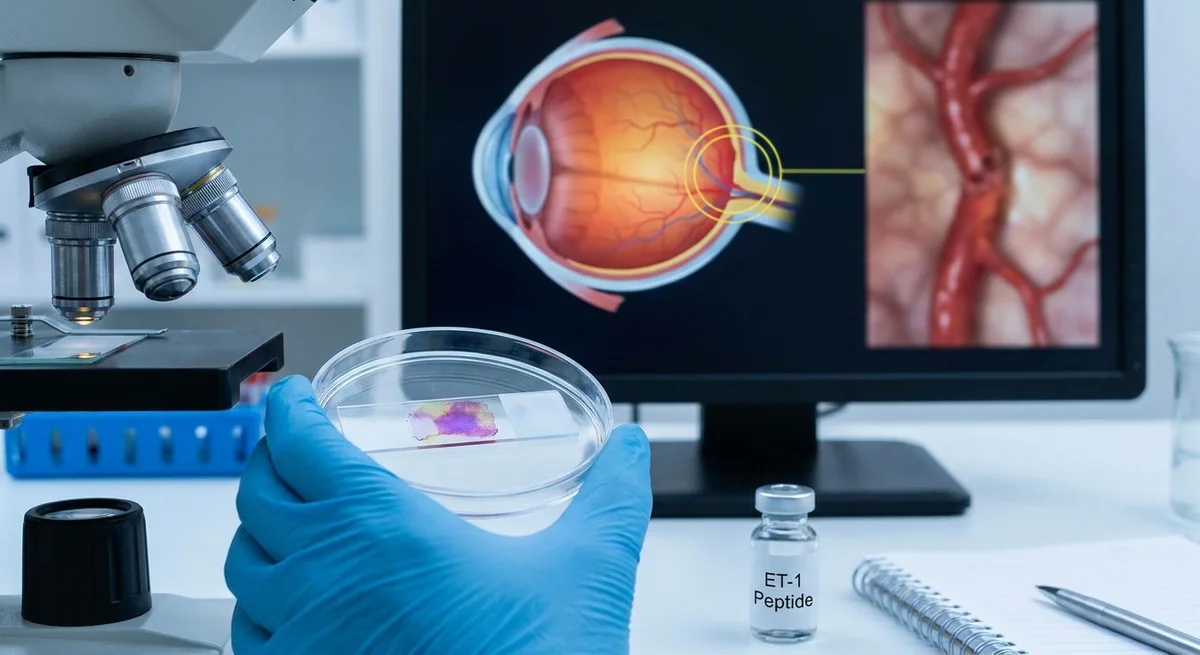 Péptidos de la vía de la endotelina e isquemia de la cabeza del nervio ...