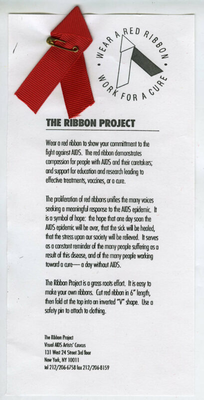 The Red Ribbon Project | Visual AIDS