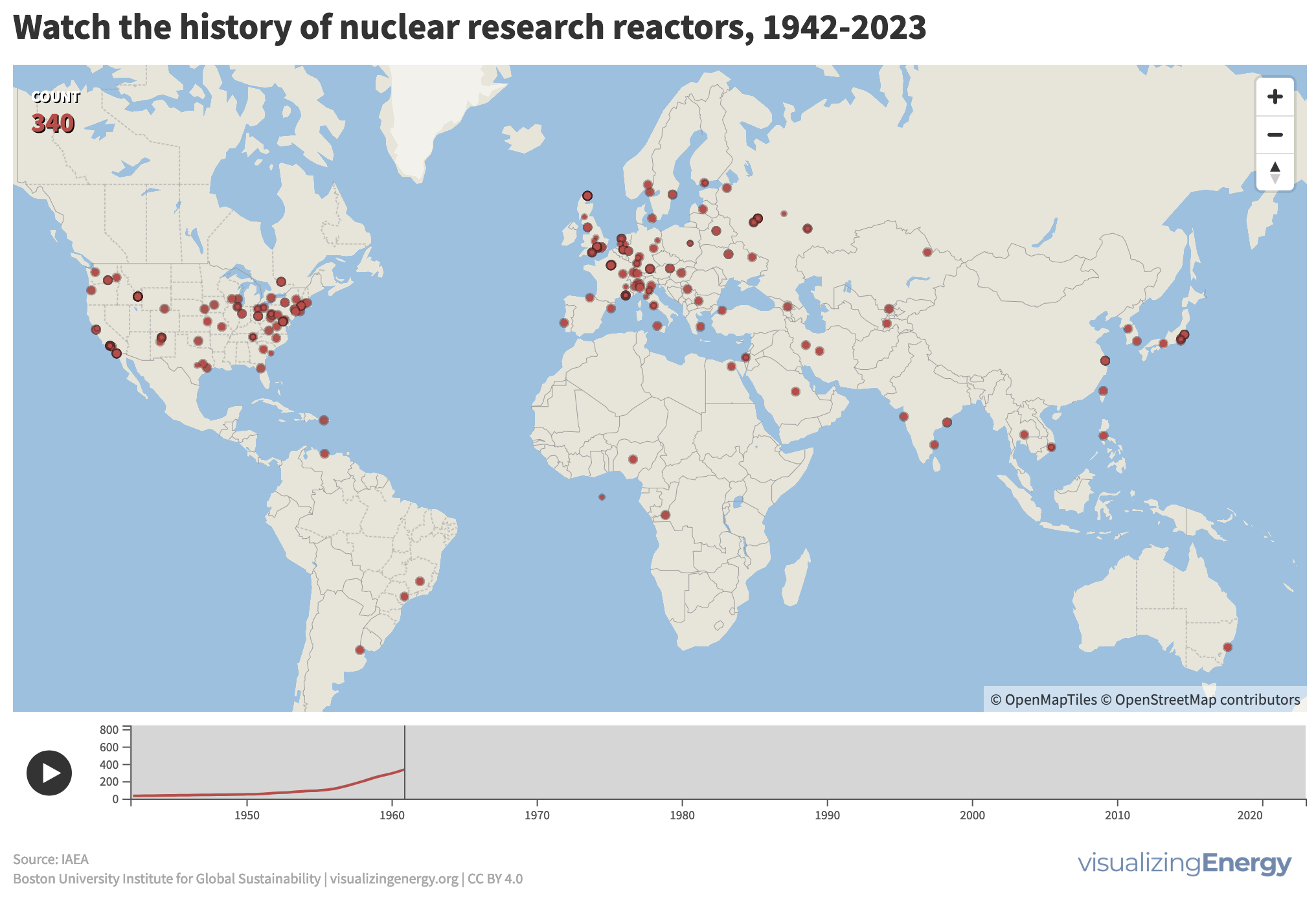 Where are the world's nuclear research reactors? - Visualizing Energy