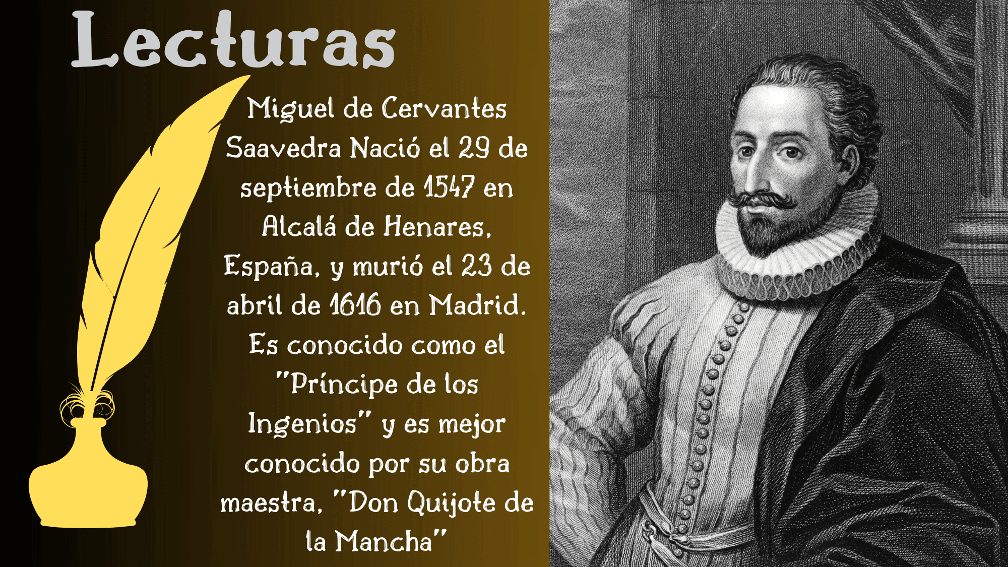 Natalicio de Miguel de Cervantes Saavedra