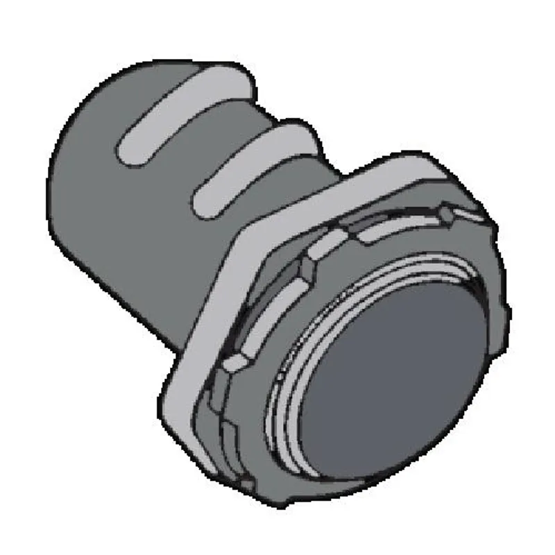 Conector para cable armado y poliducto corrugado de 1/2 fxe