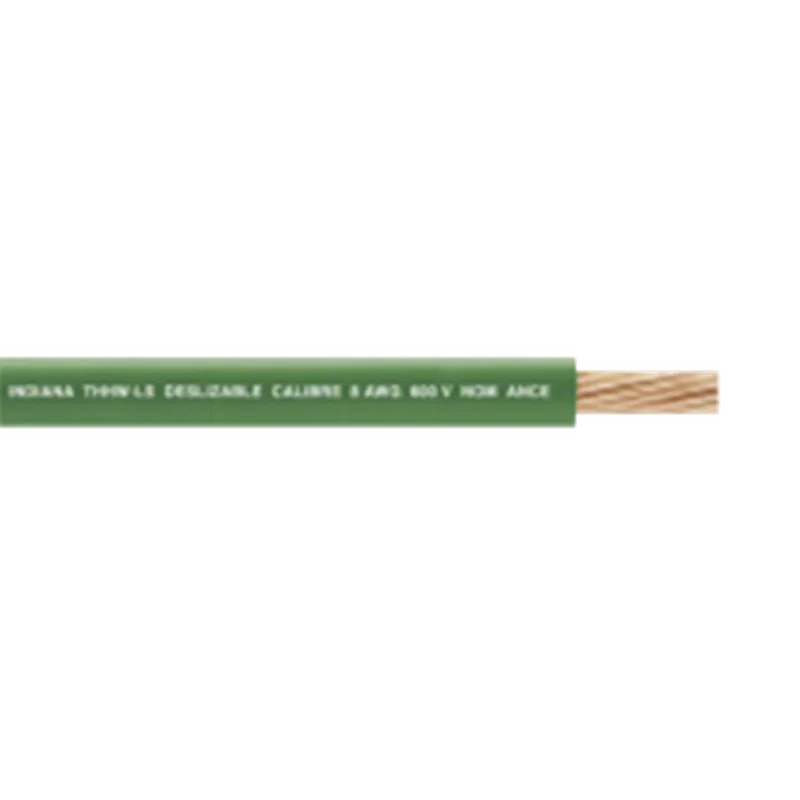 Indiana cable eléctrico 6 awg 1 conductor cobre verde 300 metros
